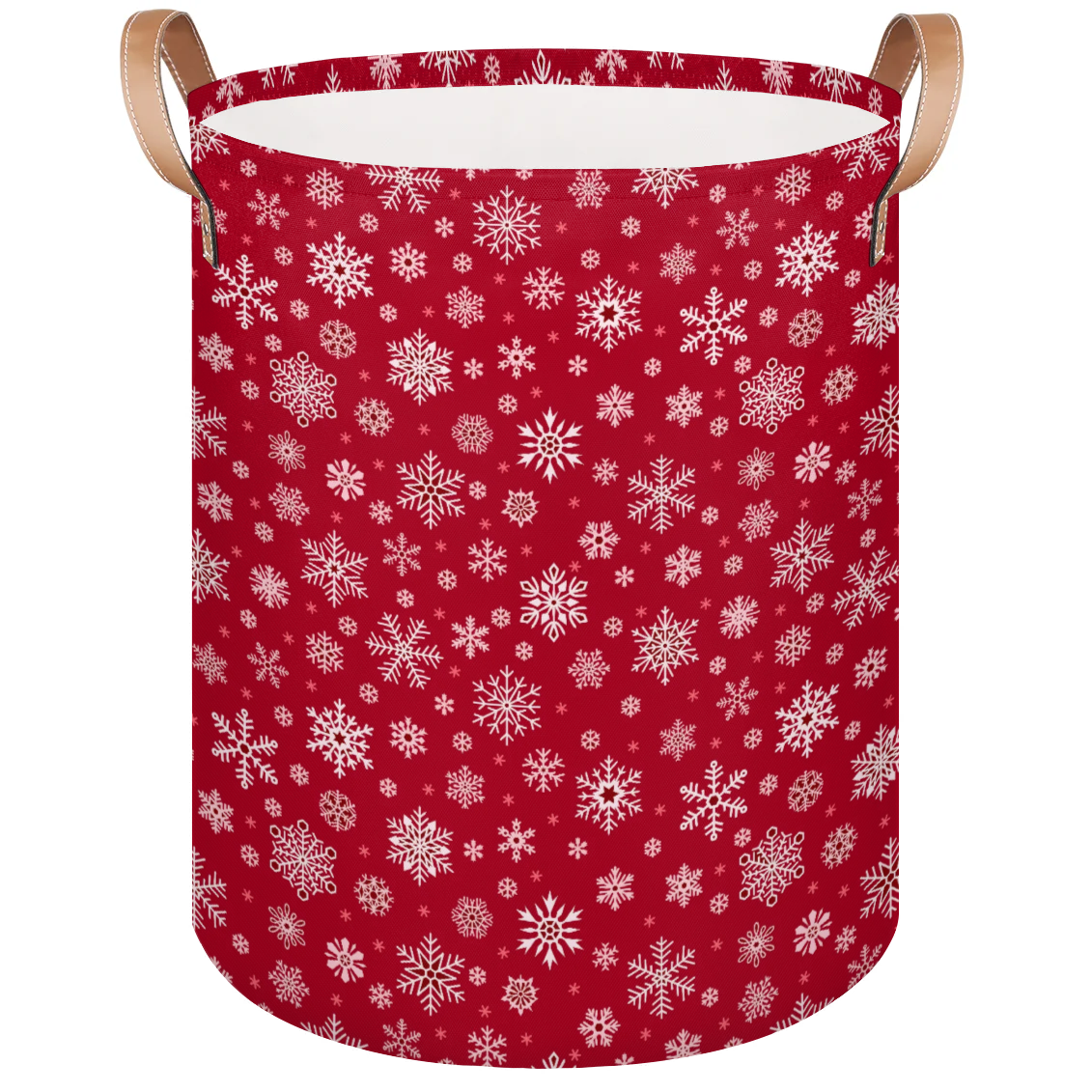 Qzaxky Winter Snowflake Laundry Basket Laundry Hamper Organizer ...