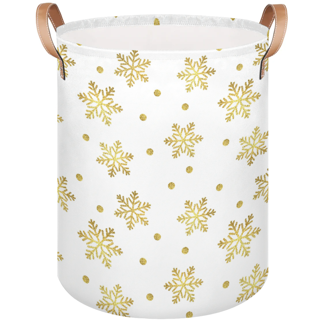 Qzaxky Yellow Snowflake Laundry Basket Laundry Hamper Organizer ...