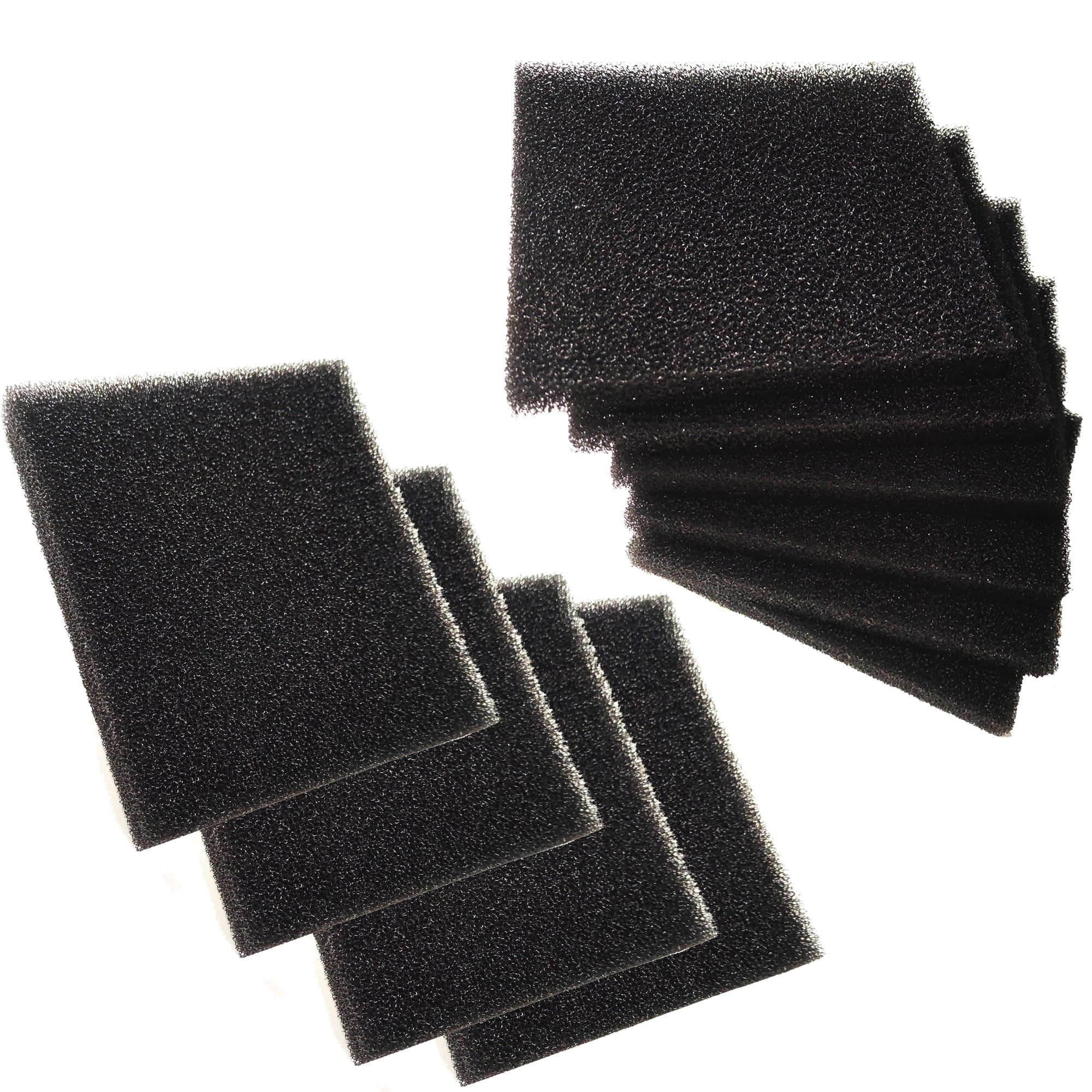 Qzbhct 10 Pack Aquarium Bio Fitler Media Sponge Foam Pad, 6.28 x 5.5 x ...
