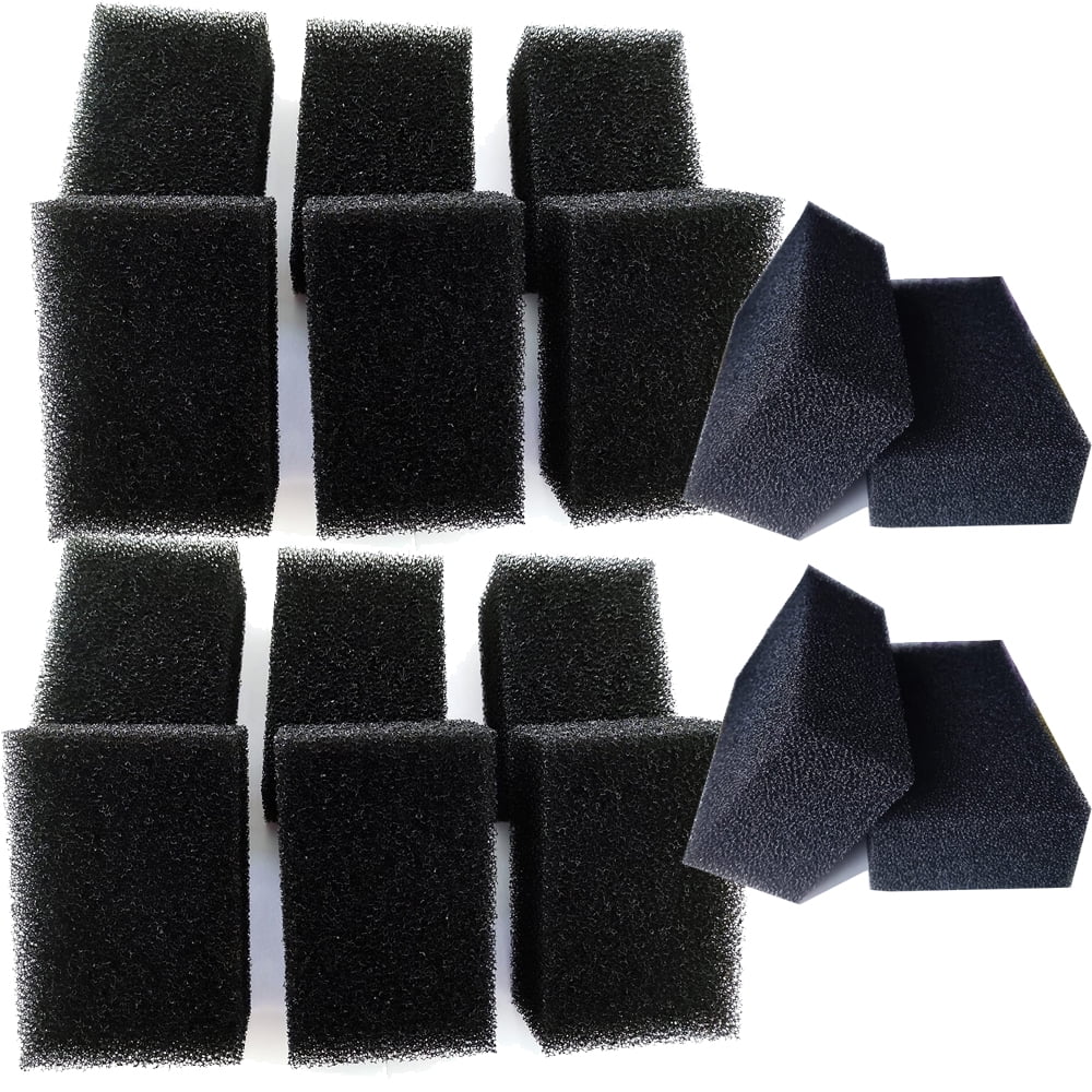 Qzbhct 14 Pack Foam Sponge Insert Cut-to-Size Filter Foam Sponges for ...