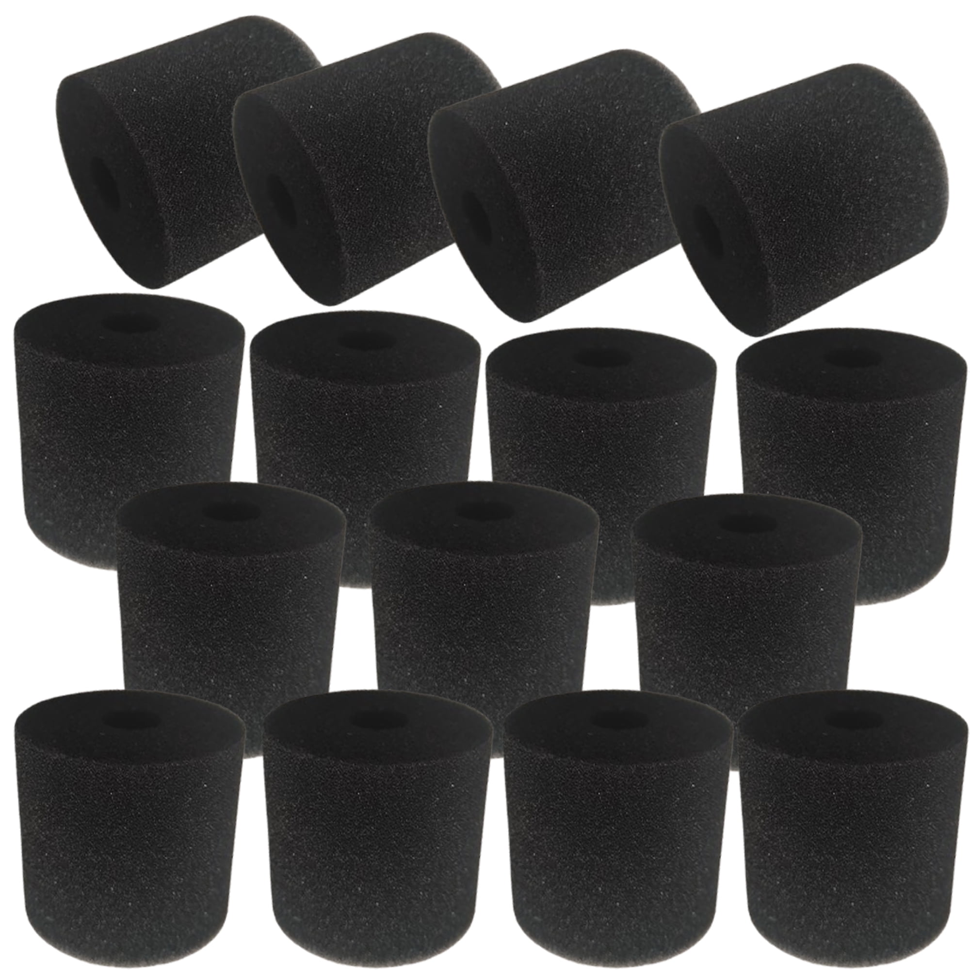 Qzbhct 15 Pcs Aquarium Bio Sponge Foam Filter Pads Compatible with Bio ...