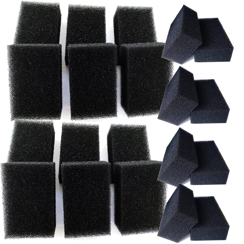 Qzbhct 20 Pack Foam Sponge Insert Cut-to-Size Filter Foam Sponges for ...