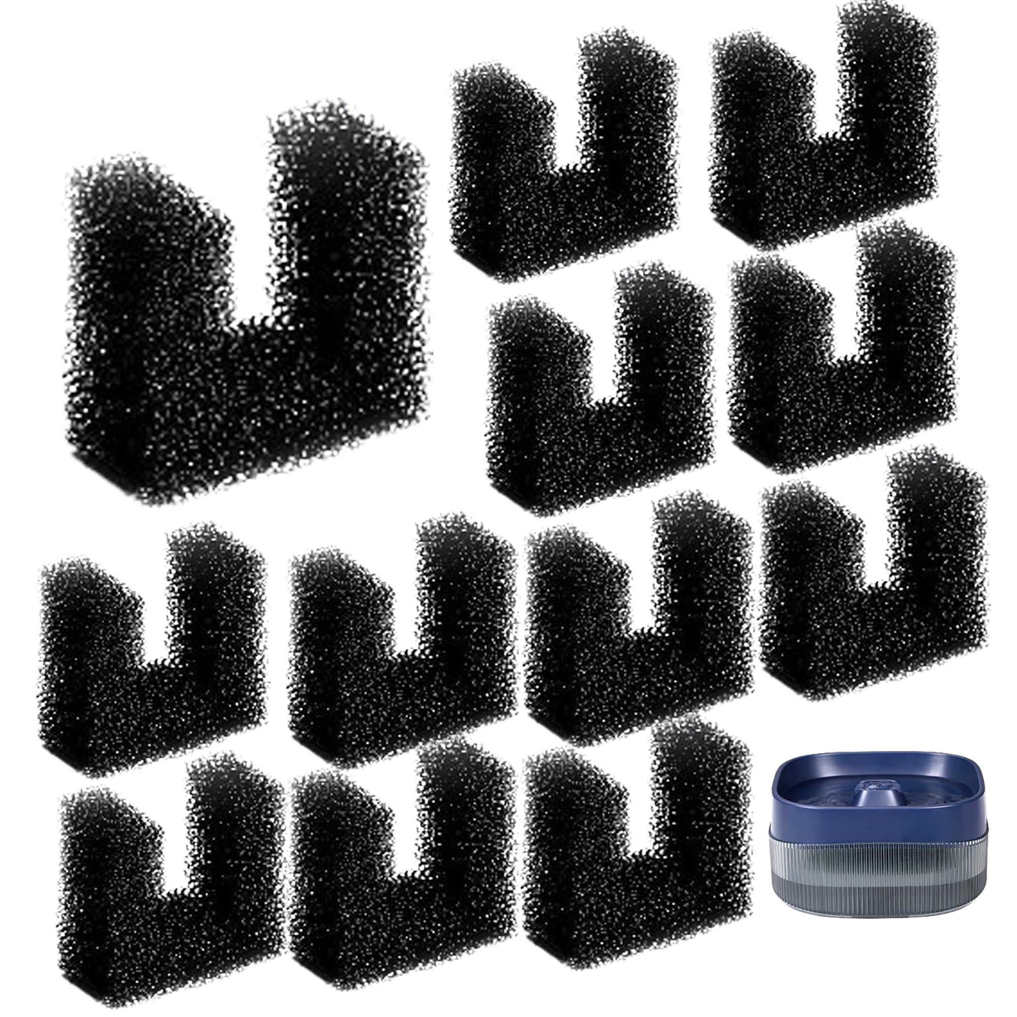 Qzbhct Pet Replacement Sponges for 118oz/ 3.5L Cat Water Fountain 135oz ...