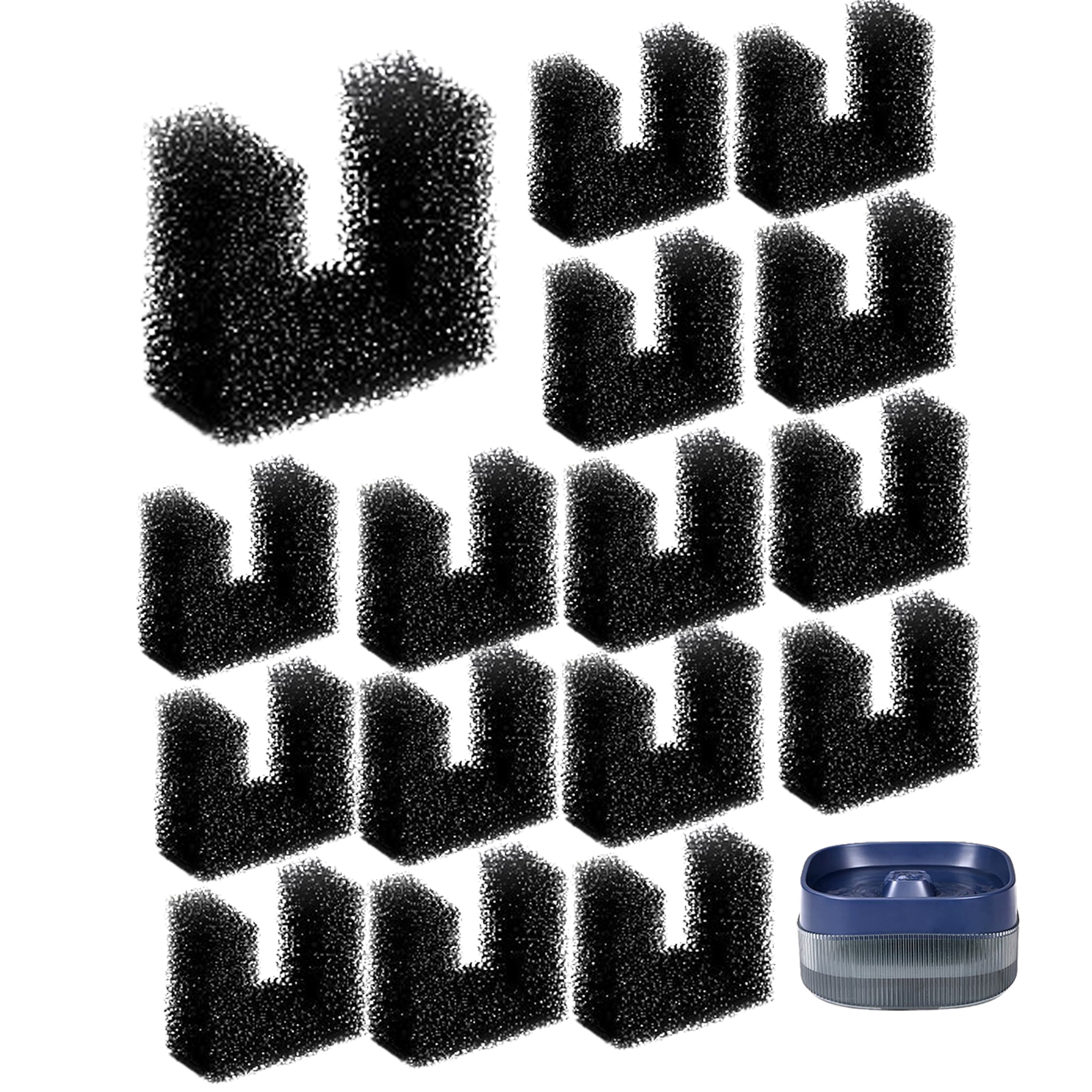 Qzbhct Pet Replacement Sponges for 118oz/ 3.5L Cat Water Fountain 135oz ...