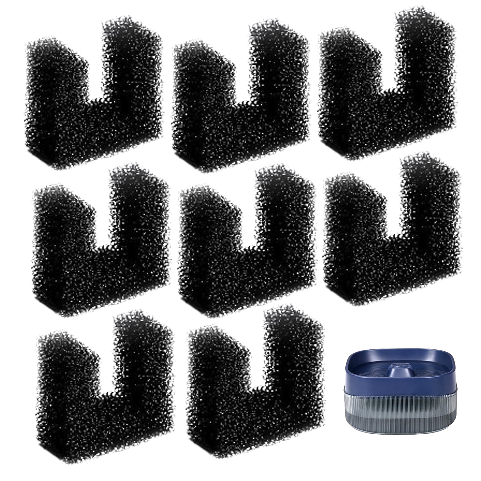 Qzbhct Pet Replacement Sponges for 118oz/ 3.5L Cat Water Fountain 135oz ...