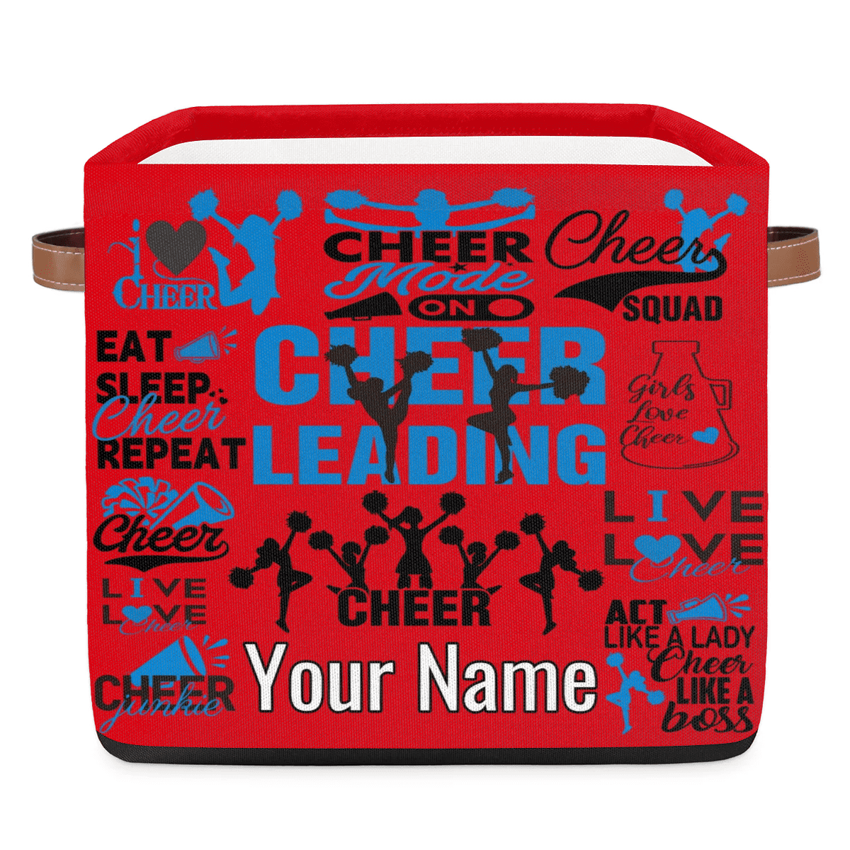 Qzjjjmy Customized Girls Cheer Storage Basket Personalized Storage Bins ...