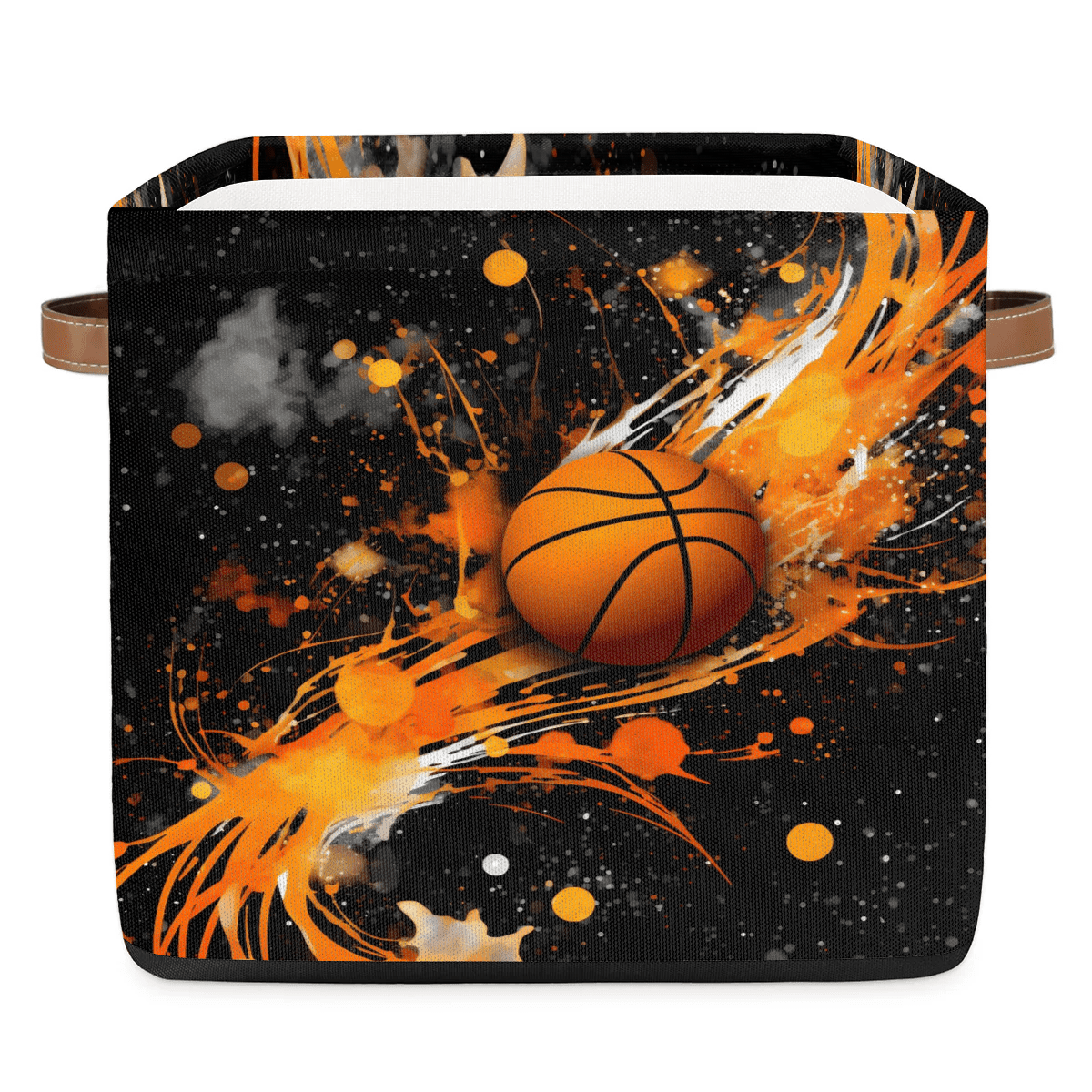Qzjjjmy Foldable Soccer Storage Basket for Men Boys Toy Storage Bins ...
