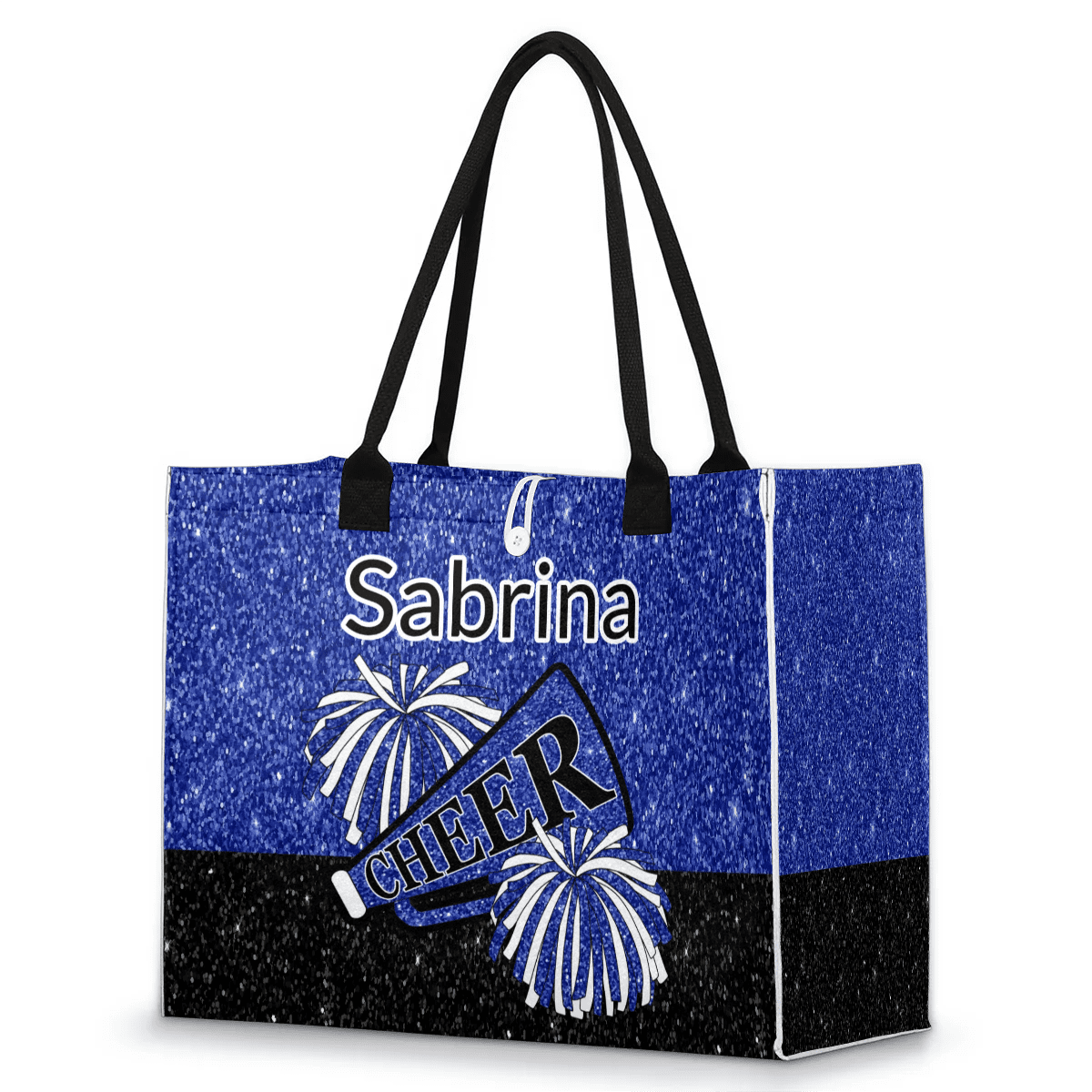 Qzjjjmy Personalized Cheer Beach Tote Bags with Name Birthday Gifts for ...