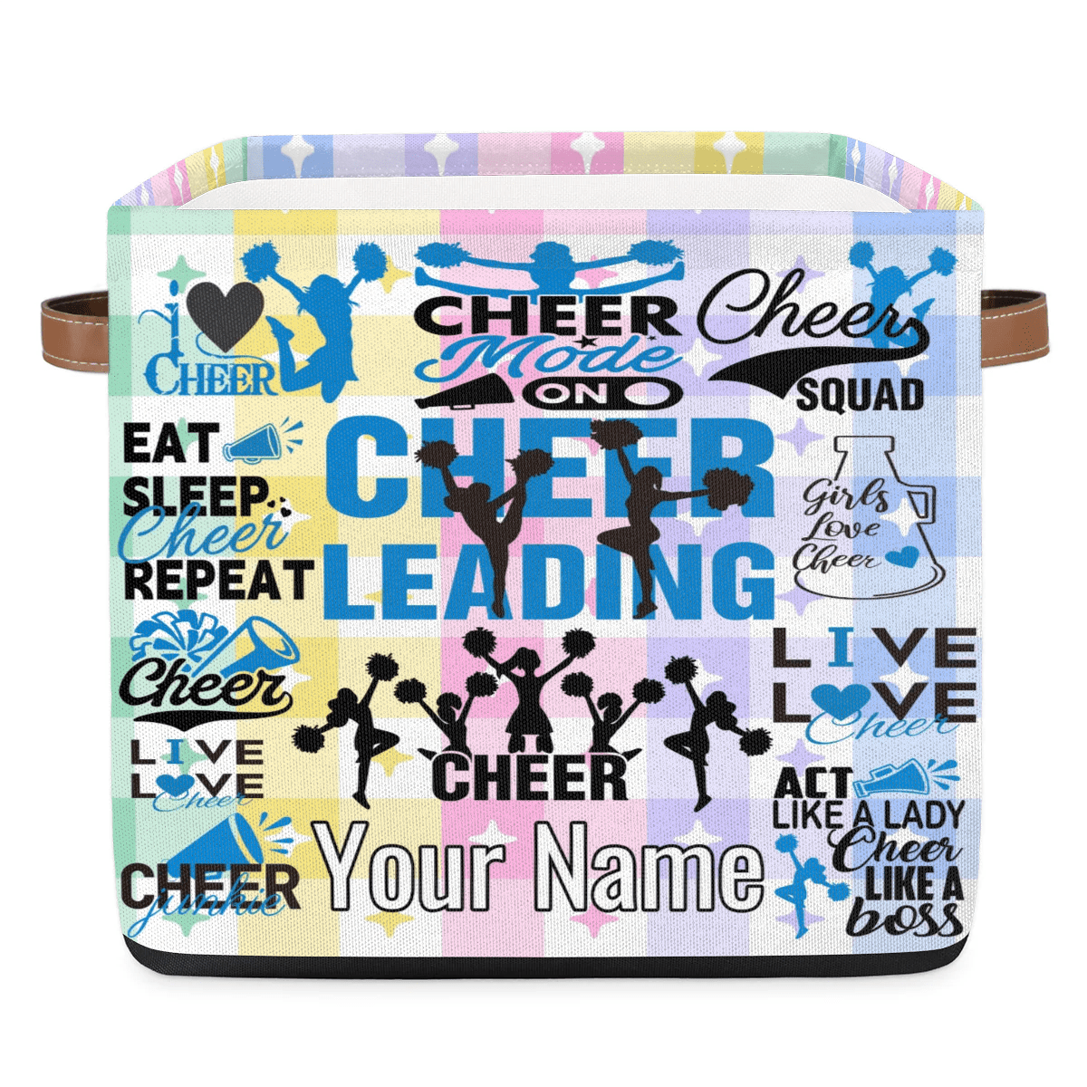 Qzjjjmy Personalized Cheerleading Storage Basket for Girls Custom Cheer ...