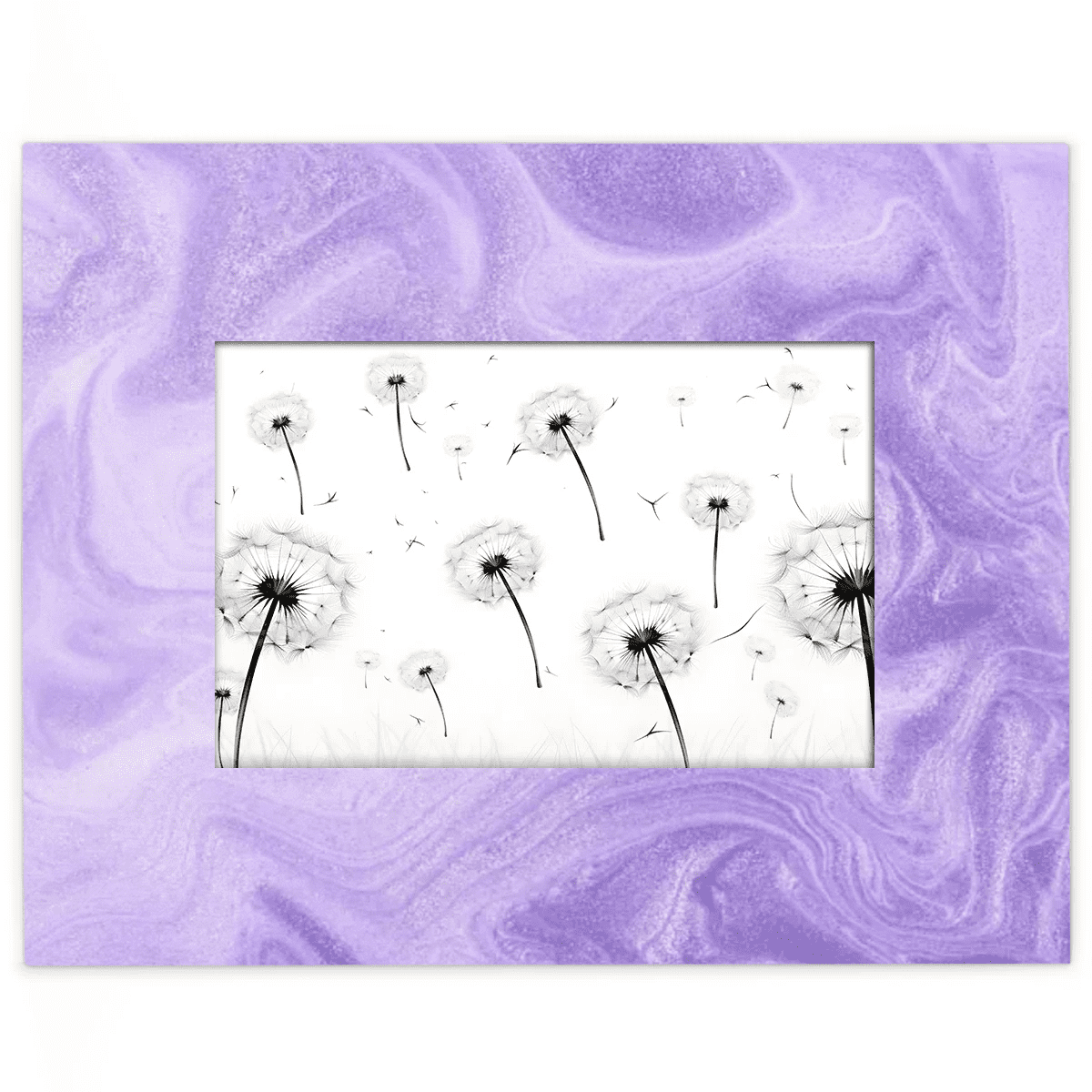 Qzjjjmy Picture Rectangle Frames 5x7 Purple Picture Frames for Wall ...