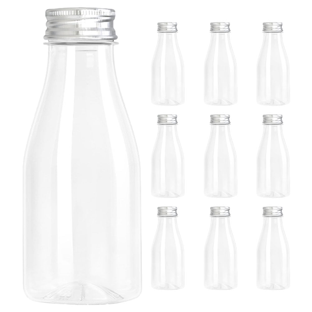 Qzuitopz 10 Pcs Drink Bottle Juice Container Bottles with Caps Fitness ...