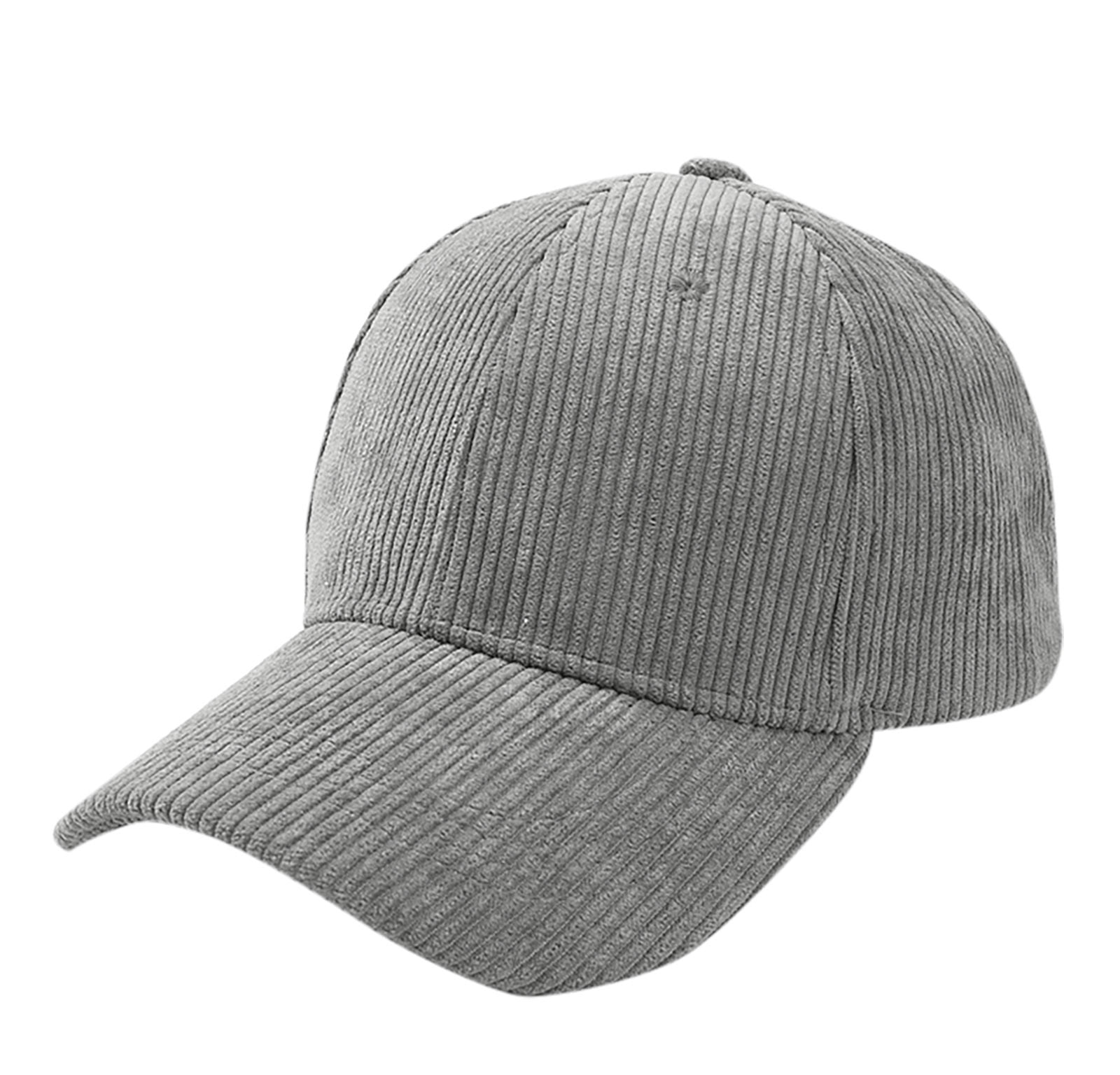 R-054 Gray Baseball Cap Adjustable Classic Low Hat Unconstructed Plain ...