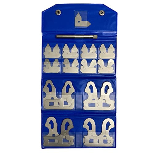 (R) 25 Pc Stainless Steel Radius Gage Set Fractional 1/64-1/2 Inch ...