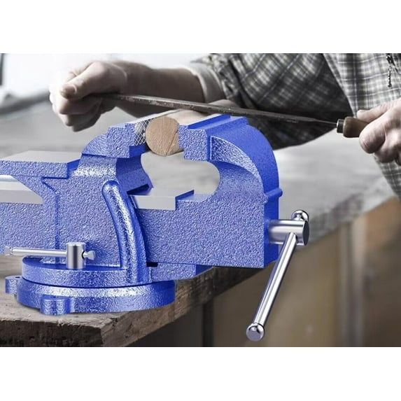 (R) 5' Heavy Duty Bench Vise Anvil with 360 ° Swivel Locking Base ...