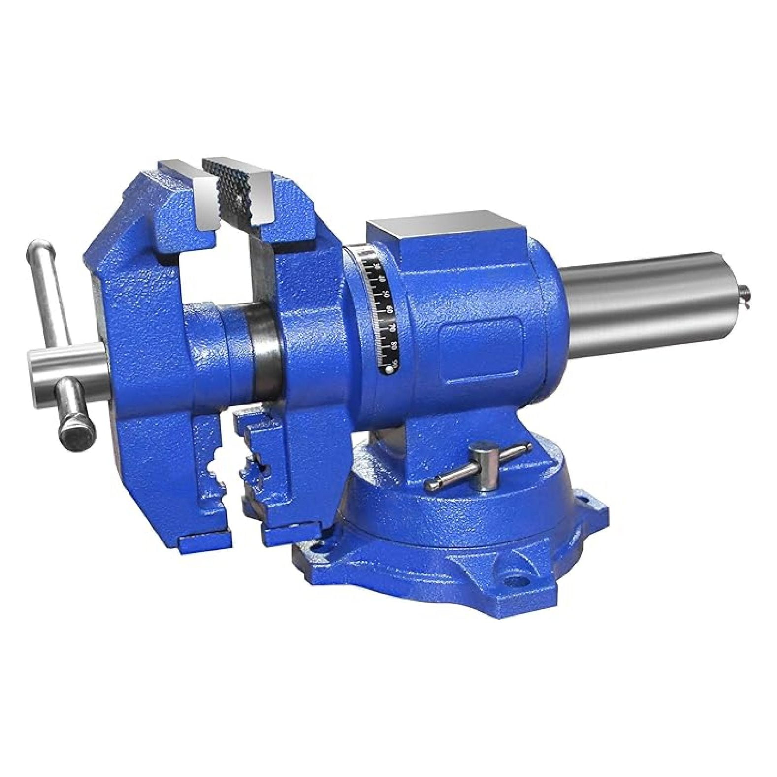 (R) 5" Heavy Duty Vise Anvil Forged, 360 Swivel Locking Base, multi ...