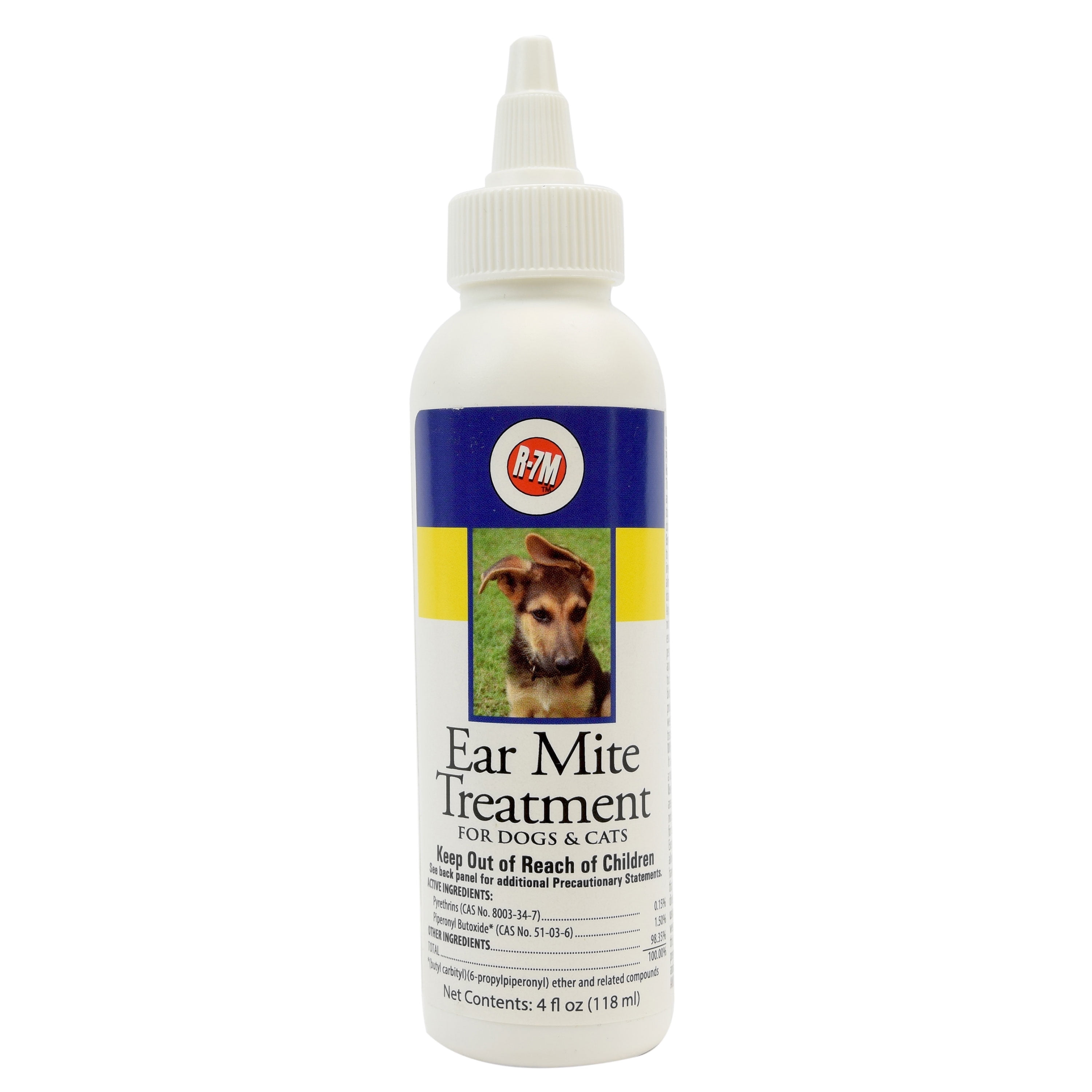 Gimborne R-7M Ear Mite Treatment for Dogs and Cats, Pyrethrin Formula ...