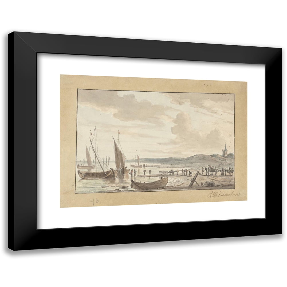 R.A.C. Ziesenis 24x18 Black Modern Framed Museum Art Print Titled ...