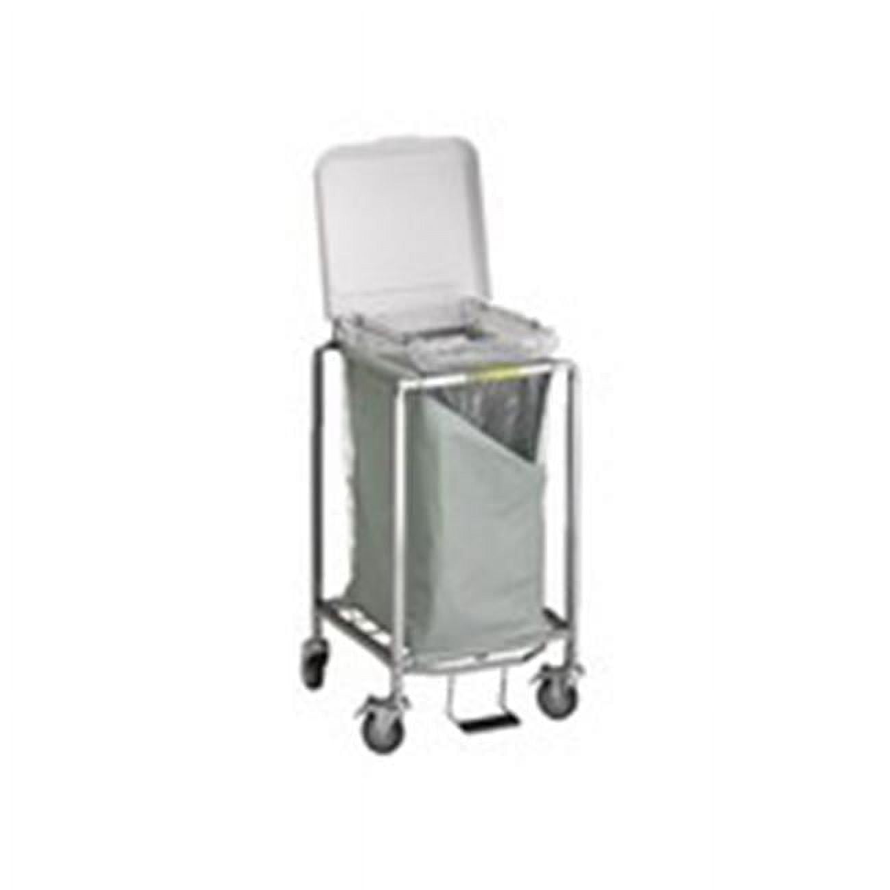 R&B Wire Single Easy Access Hamper with Foot Pedal - No Bag - 18-1/2in ...