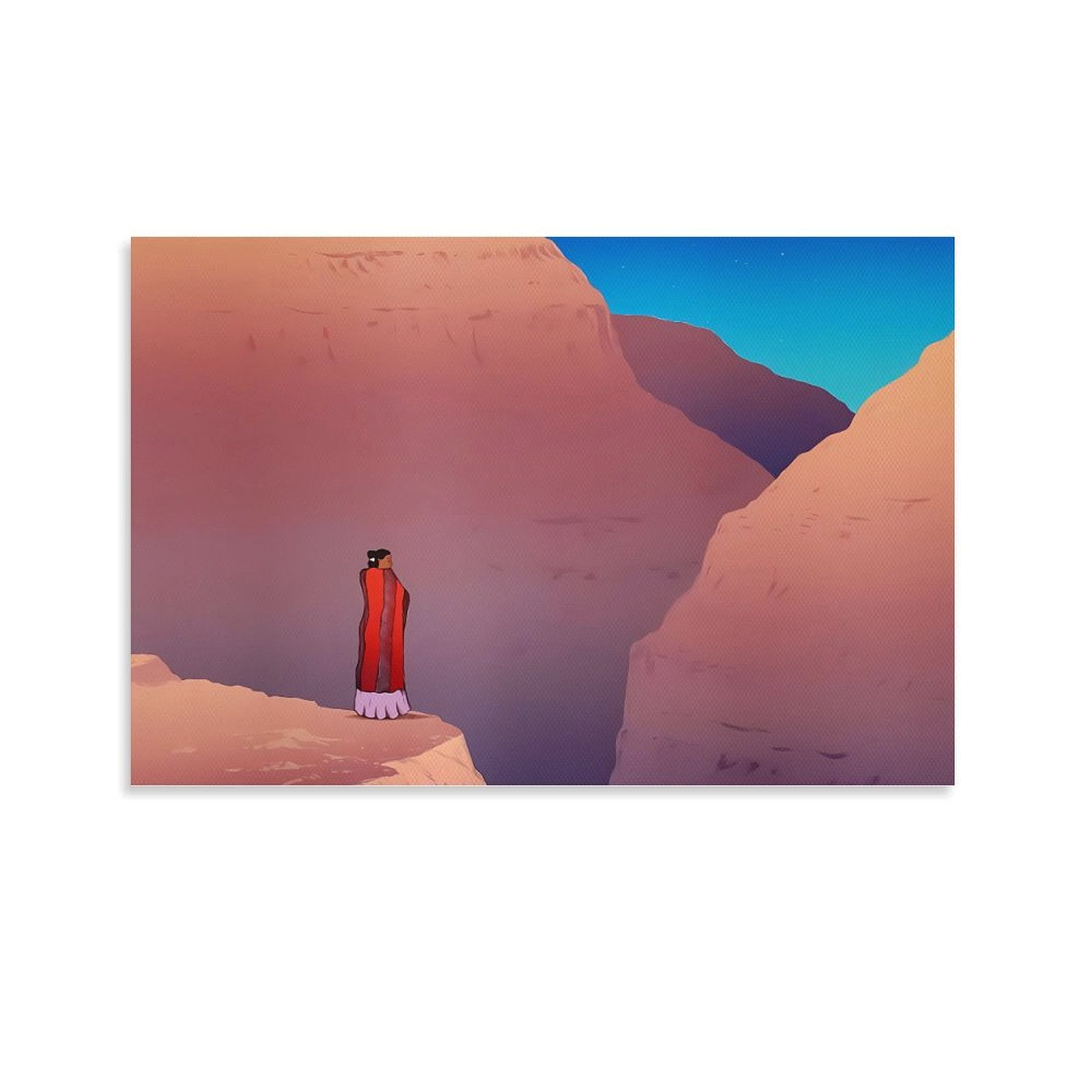 R.C. GORMAN Canyon De Chelly Twilight 1988 Poster Painting Canvas ...