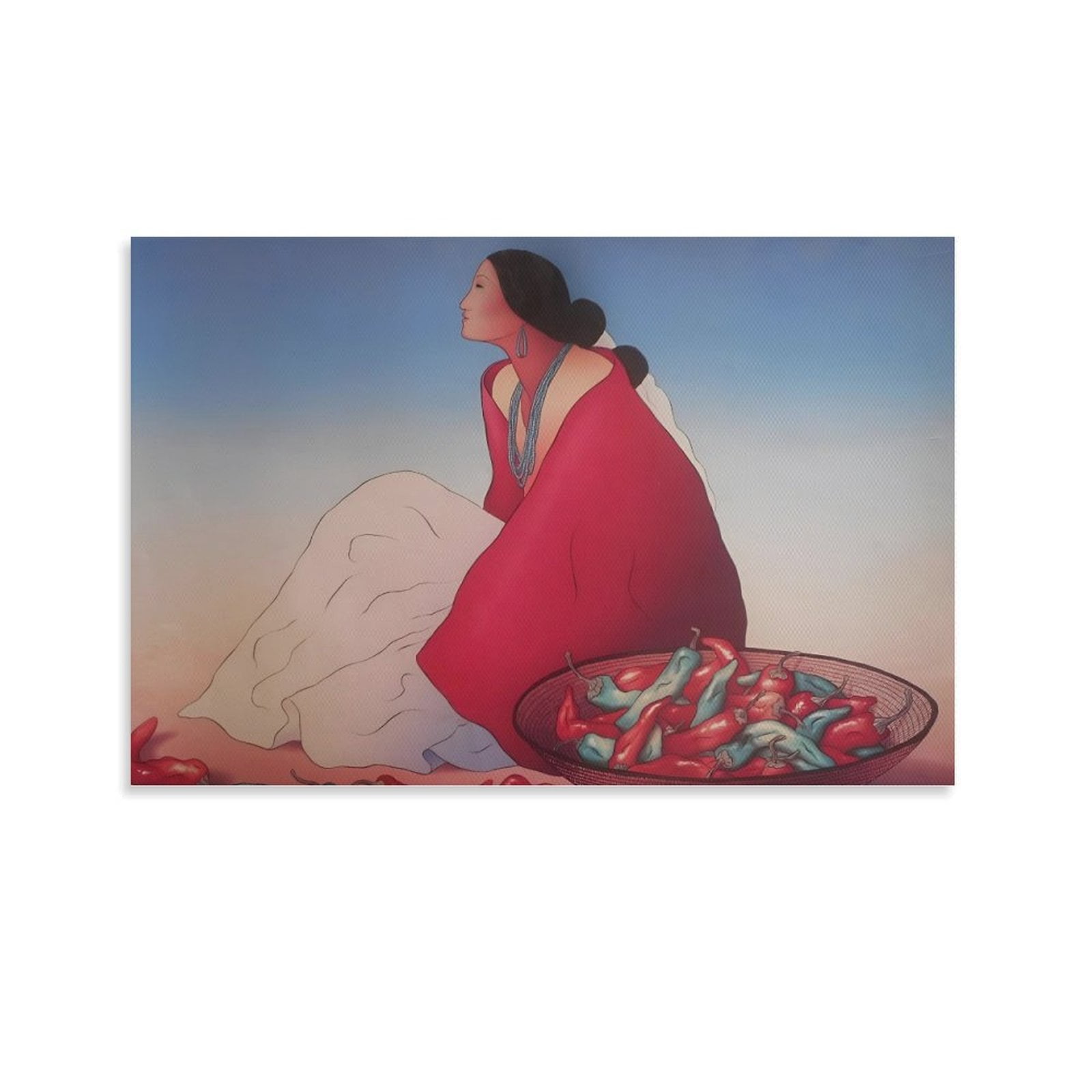 R.C. GORMAN Navajo Chiles 1978 Poster Painting Artworks Picture Print ...