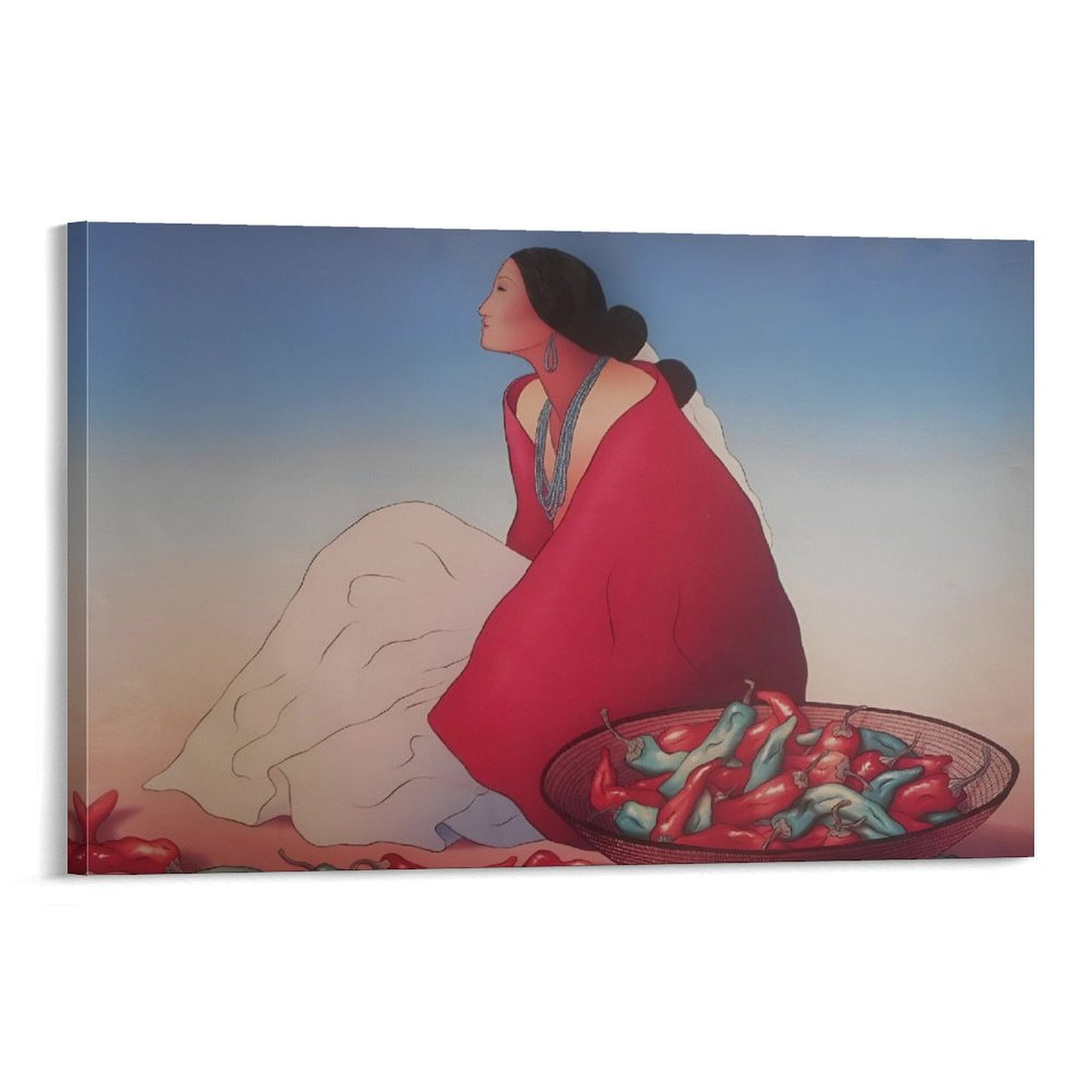 R.C. GORMAN Navajo Chiles 1978 Poster Painting Picture Print Canvas ...
