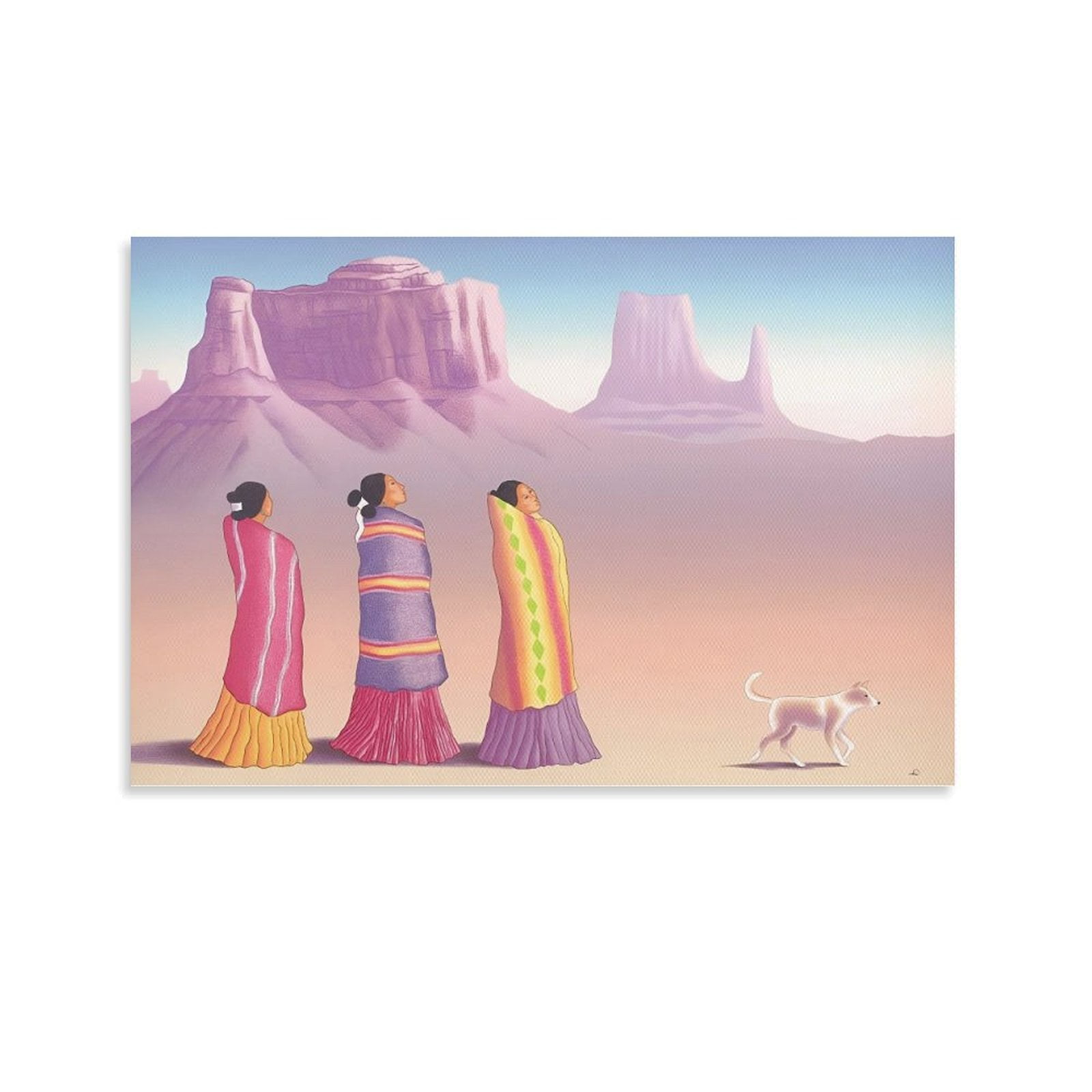 R.C. GORMAN Navajo Return Huge Poster Painting Art Poster Canvas ...