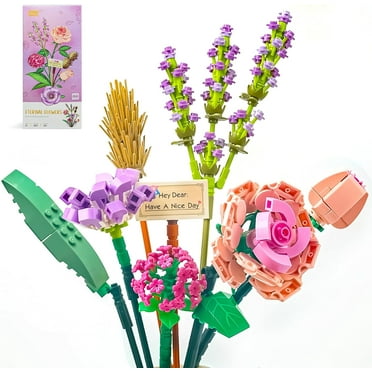 Flower Bouquet Butterfly Building Set, Bonsai Tree Building Kit with ...