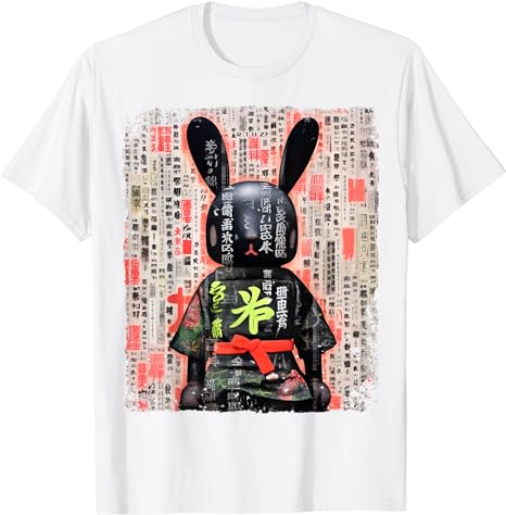 R Cyberpunk Japanese Futuristic Rabbit Samurei T-Shirt - Walmart.com