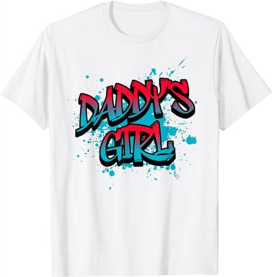 R Daddy's Girl in colorful graffiti style T-Shirt - Walmart.com