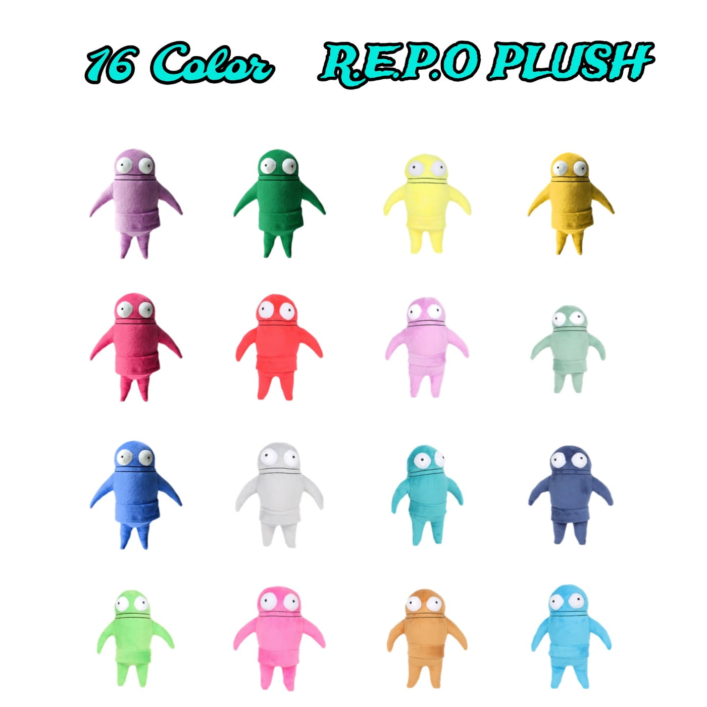 R.E.P.O Plush Toys, R.E.P.O Online Co-op Horror Game 9.8" Brown Players ...