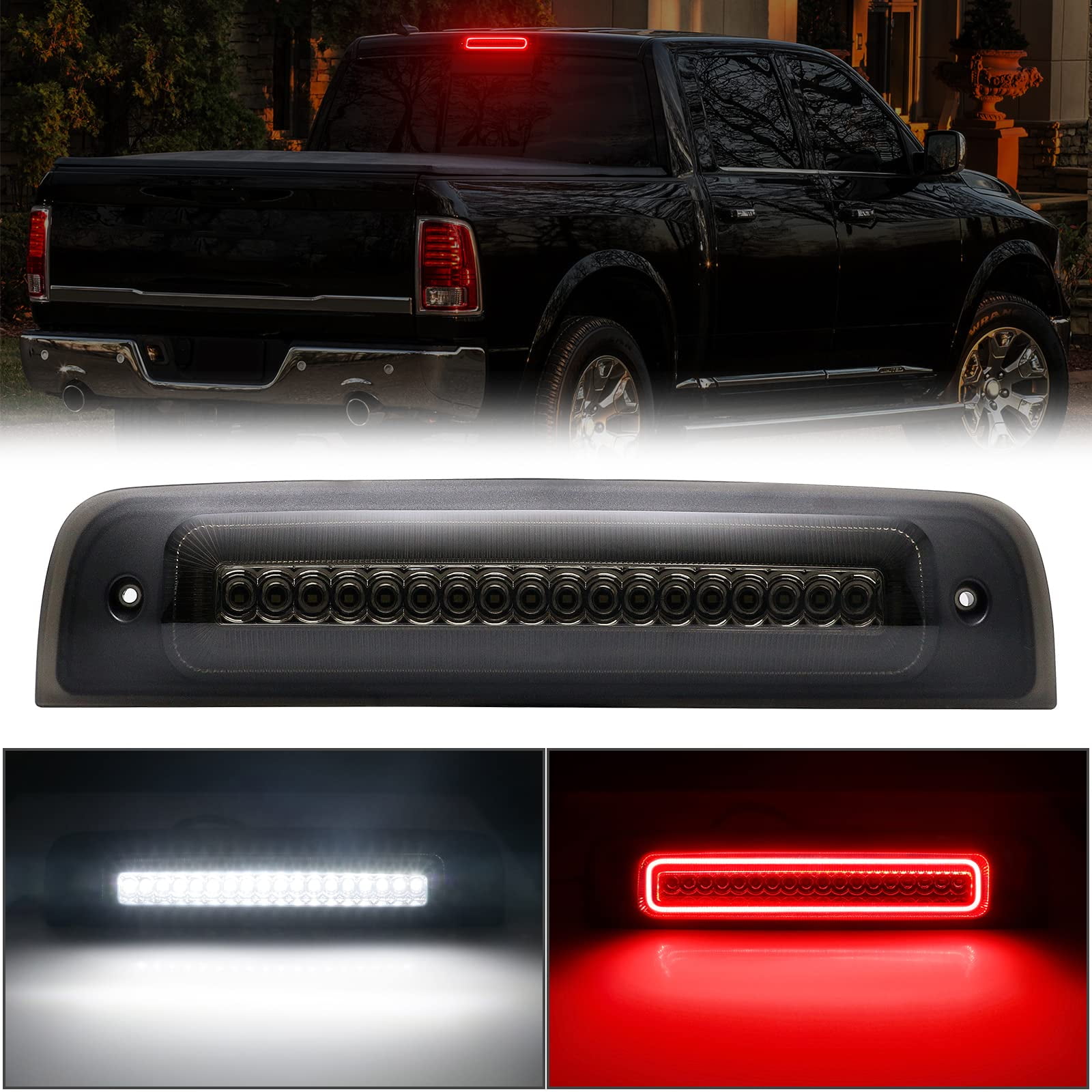 R&F Auto LED Strobe SSF20 Third Brake Light With Ram 1500 2500 3500 ...