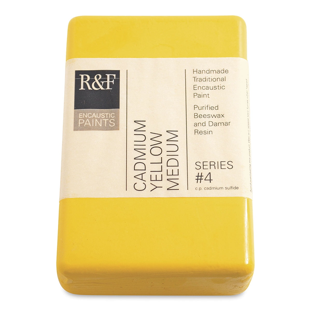 R&F Encaustic Paint Block - Cadmium Yellow Medium, 333 ml block ...