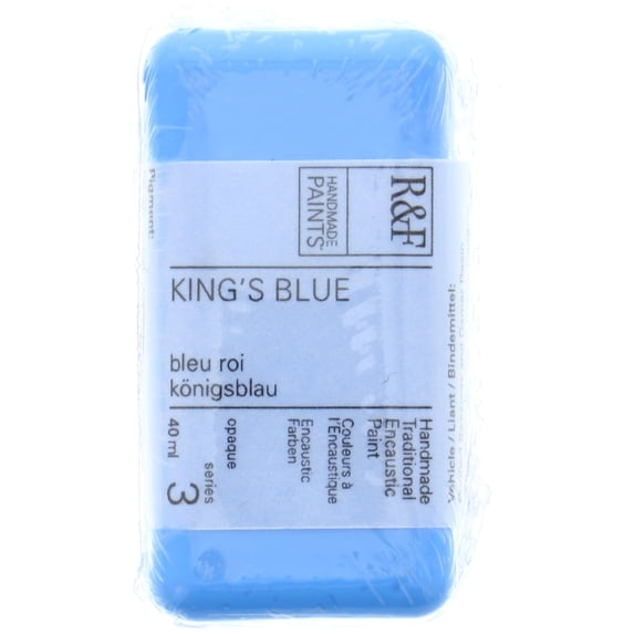 R&F Handmade Paints Encaustic Paint Cake, 40ml, King's Blue - Walmart.com