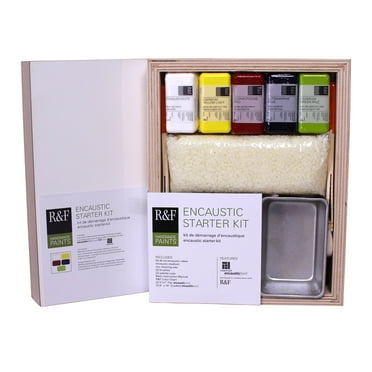 R&F Handmade Paints Encaustic Paint Set, 6-Colors, Translucent Colors ...