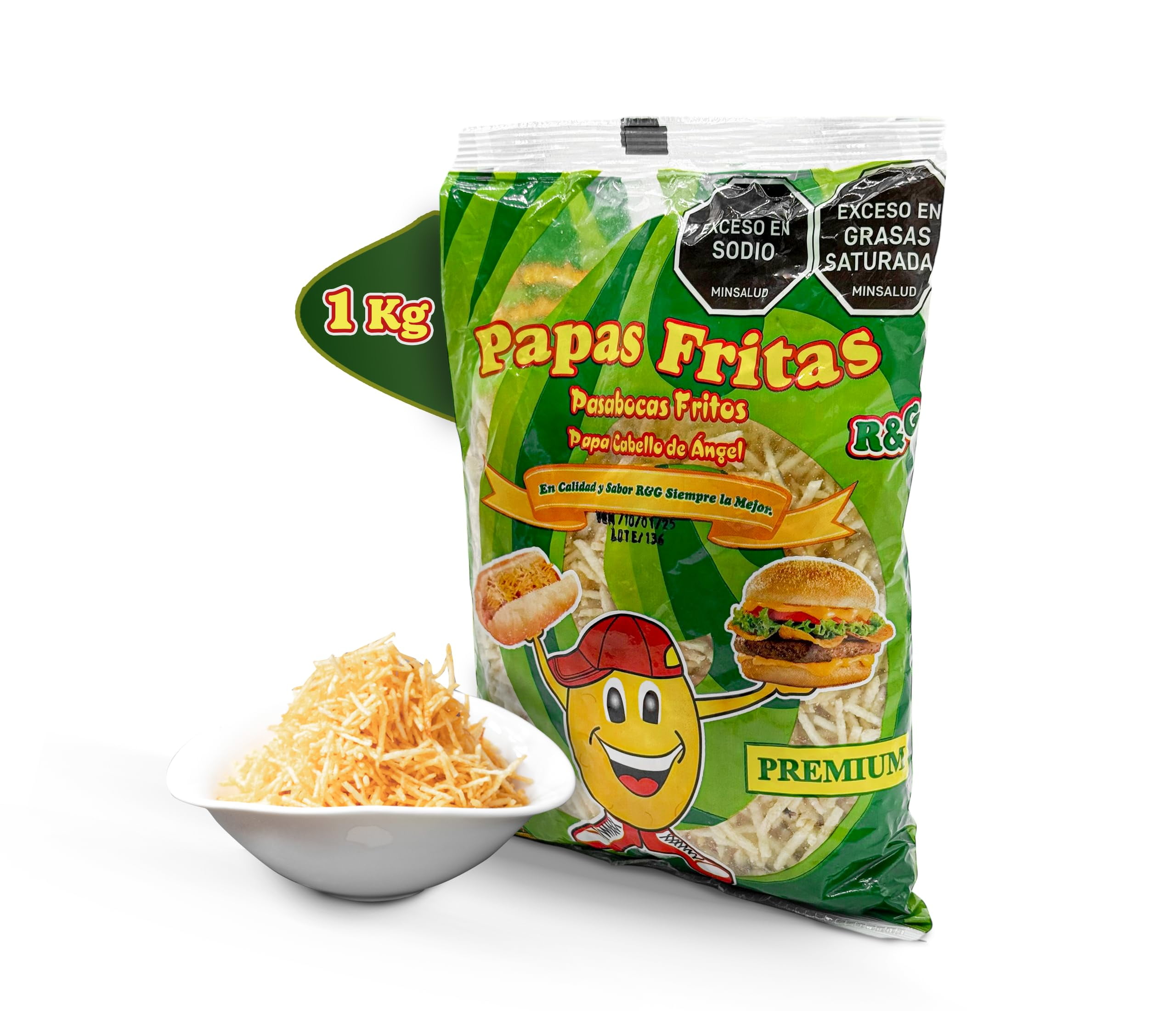 R&G Angel Hair RRF12 - Crunchy Snack Bag - Sticks, Shoestring Potatoes ...