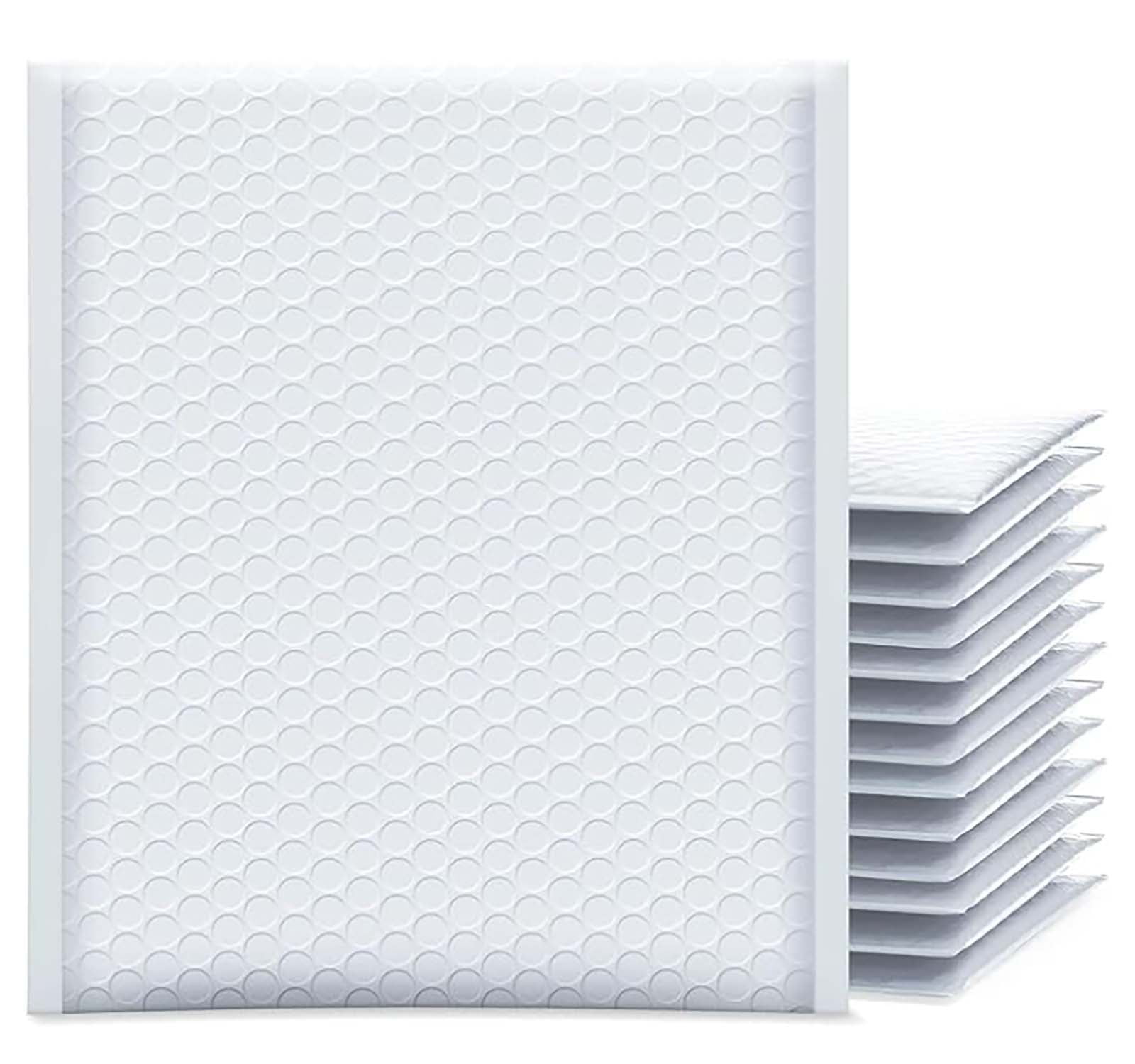 R & G White Self-Sealing Poly Bubble Mailers, Padded Envelopes ...