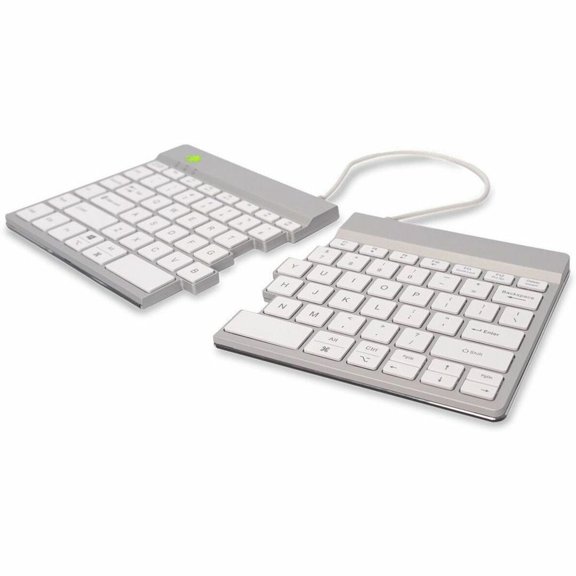 R-Go ergonomic keyboard, Split Break - QWERTY(US), wireless, white ...