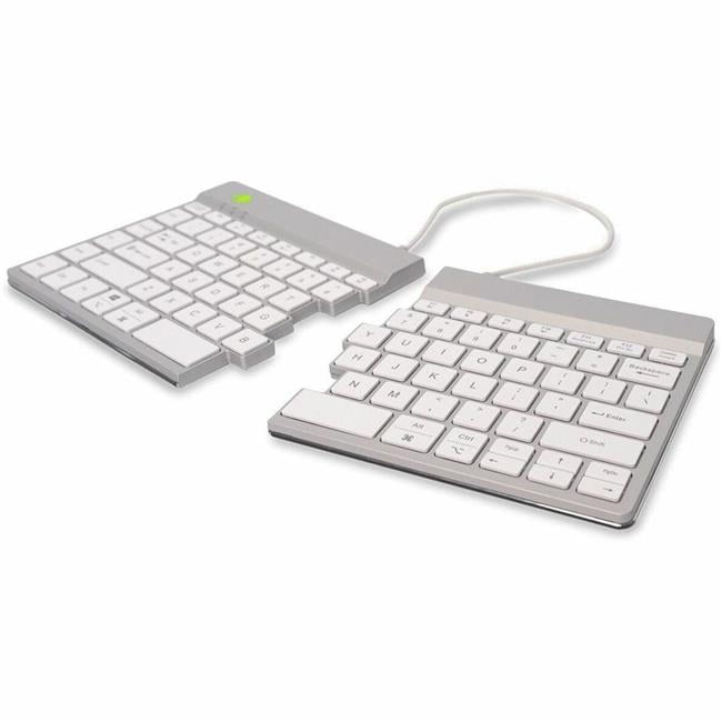 R-Go ergonomic keyboard, Split Break - QWERTY(US), wireless, white ...