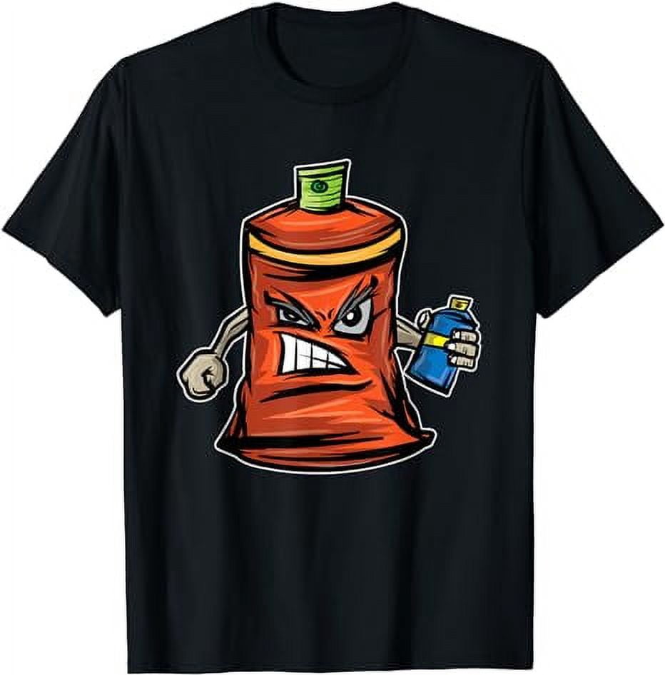R Graffiti Drawing Artist Graffiti Art Spray Cannister T-Shirt ...