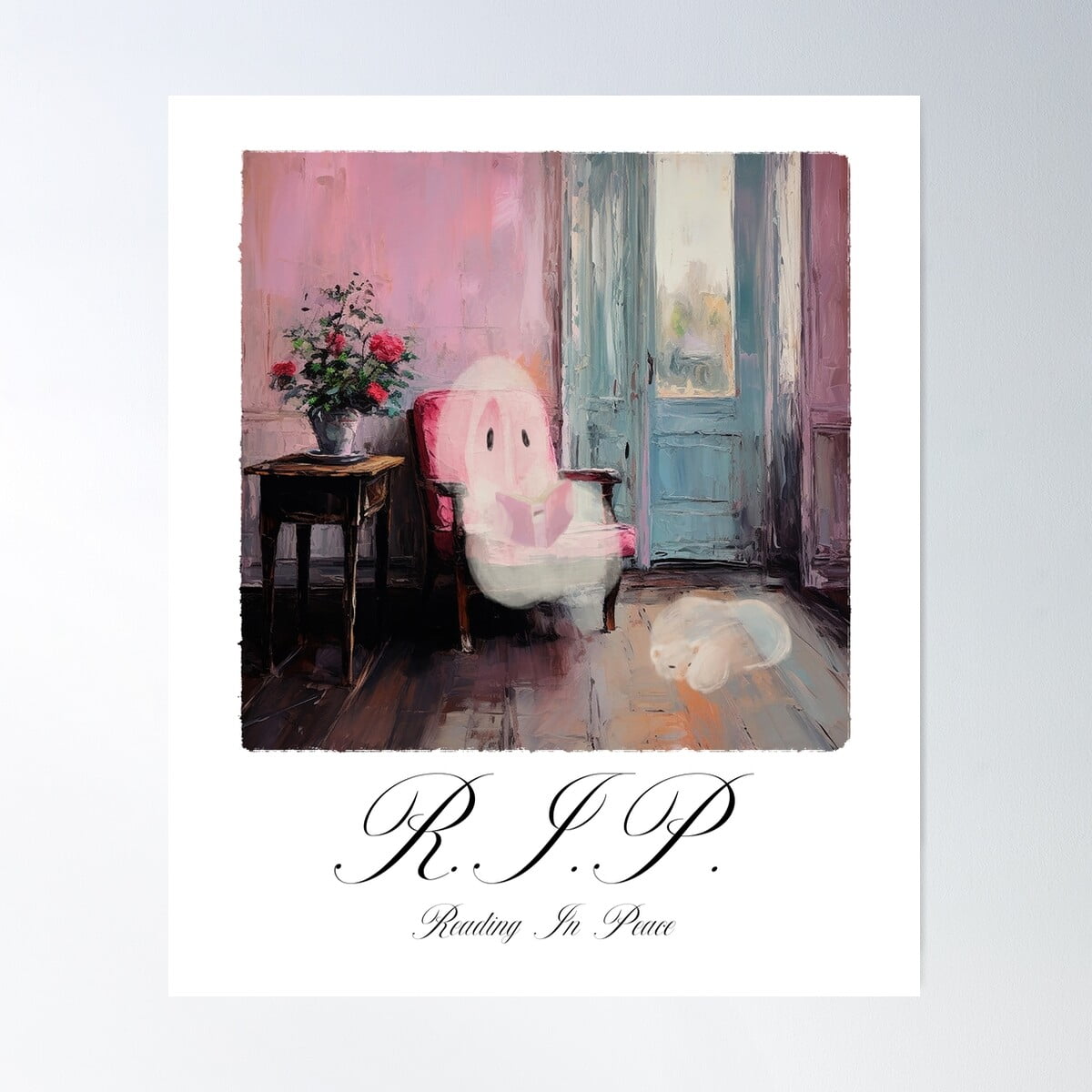 R.I.P - Reading In Peace Poster Wall Art, Modern Wall Decor For Living ...