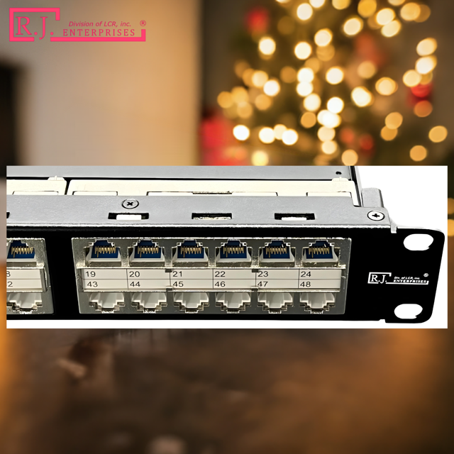 R.J. Enterprises®-HDPP-48S-C6A, Patch Panel-48 Port 1U - Walmart ...