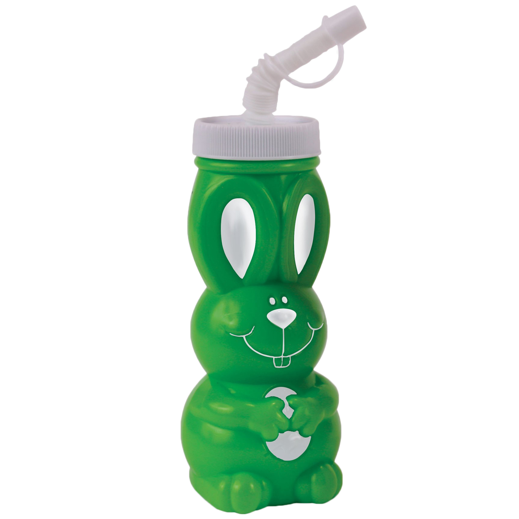 R.J. Rabbit Bunny Time Holding Easter Egg With Straw Plastic Party Cup ...