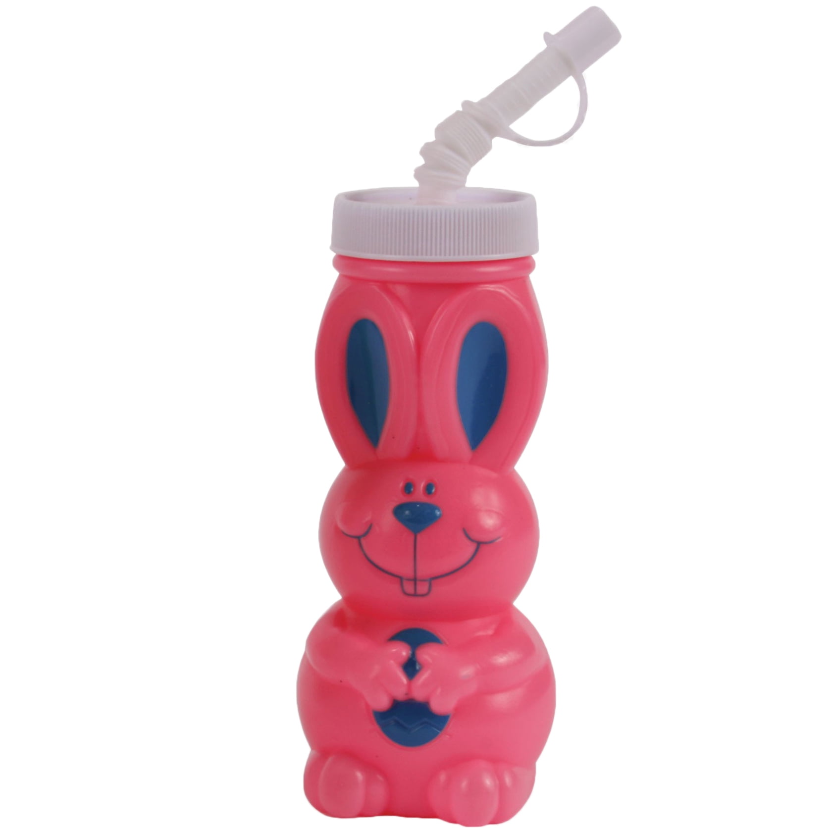 R.J. Rabbit Bunny Time Holding Easter Egg With Straw Plastic Party Cup ...
