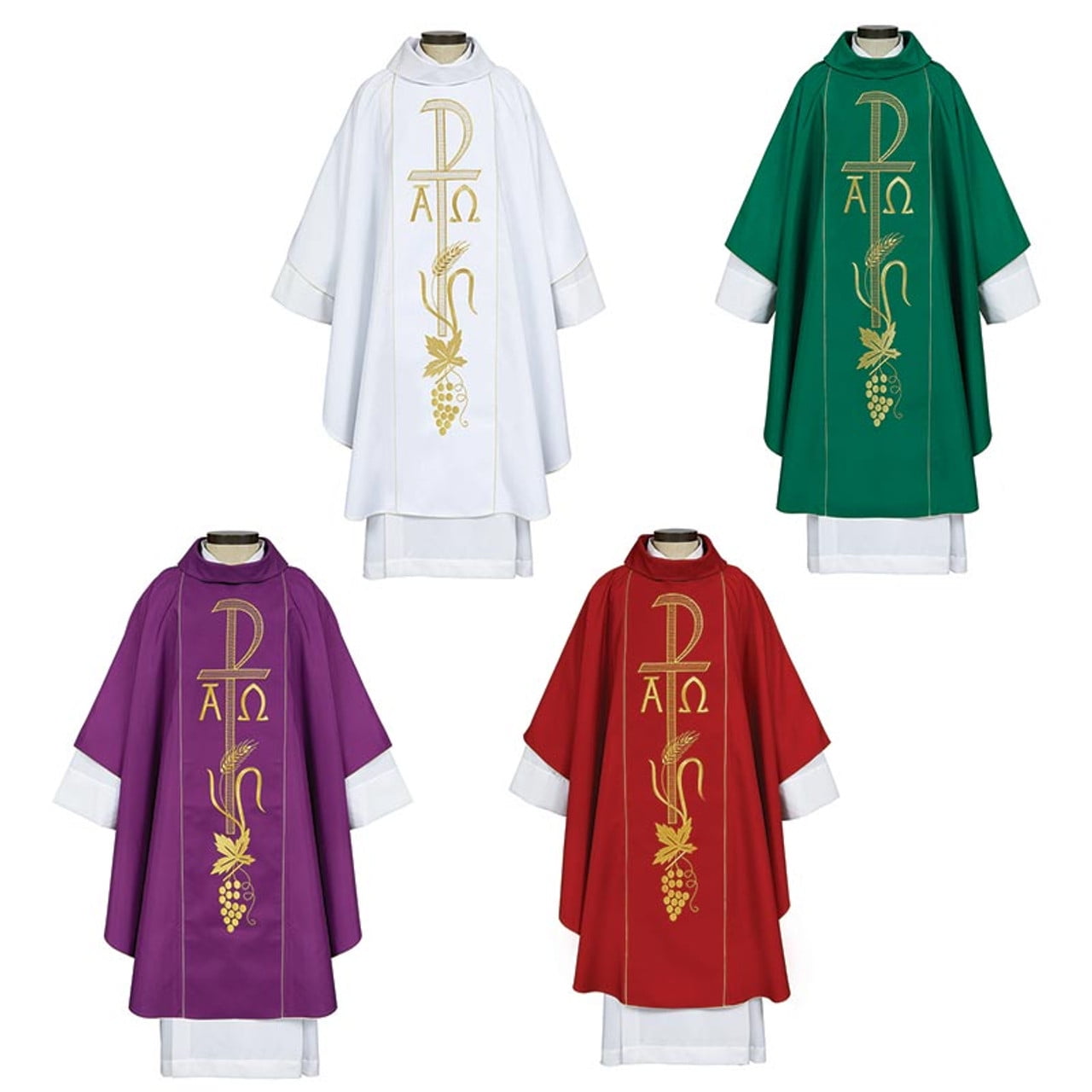 R.J. Toomey N7293 San Remo Collection Chasuble-Green - Walmart.com