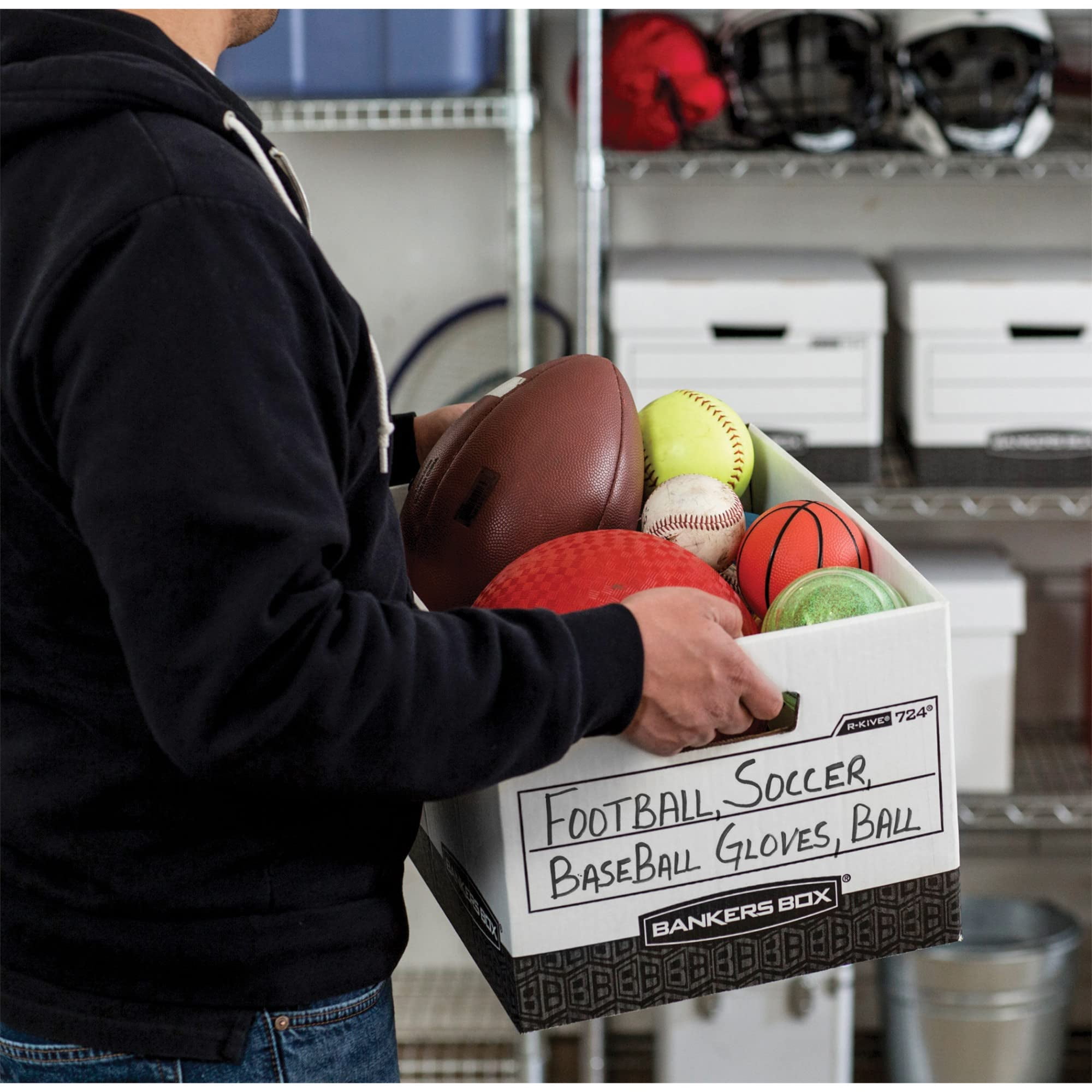 R-KIVE File Storage Boxes 12 Pack, Heavy Duty FastFold Design with Lift ...