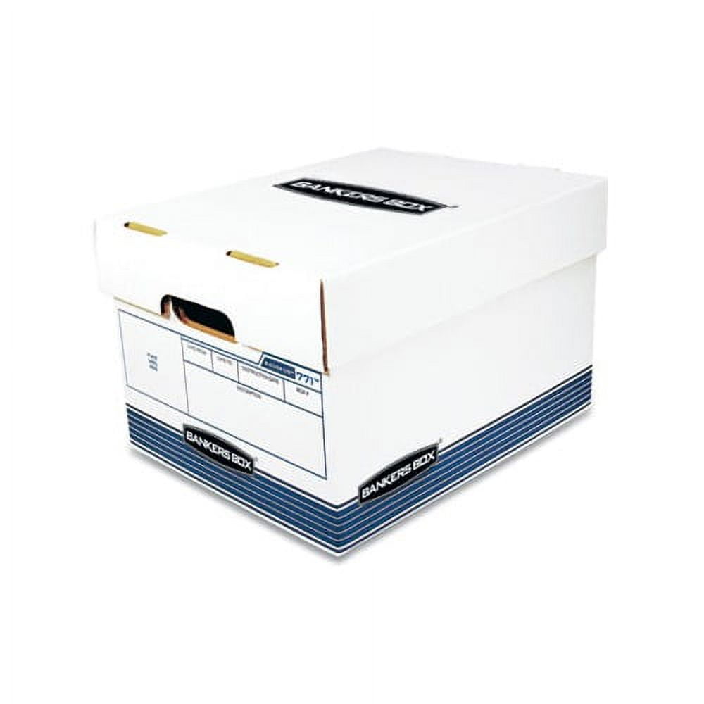 Bankers Box R-KIVE Offsite Storage Box, Letter/Legal Size, Blue/White ...