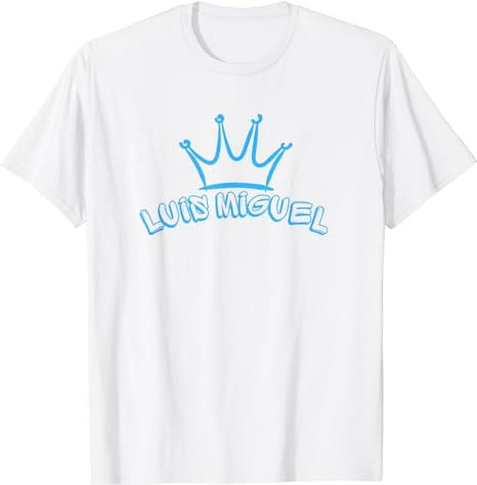 R King Luis Miguel / Blue Crown & Name Luis Miguel Graffiti T-Shirt ...