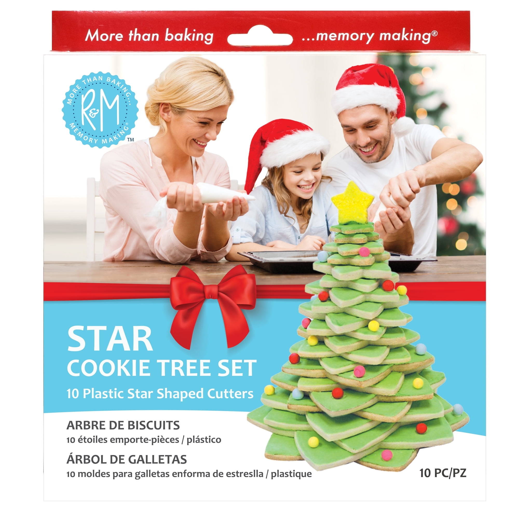 R&M International Christmas Cookie Tree 10 Piece Cookie Cutter Set ...