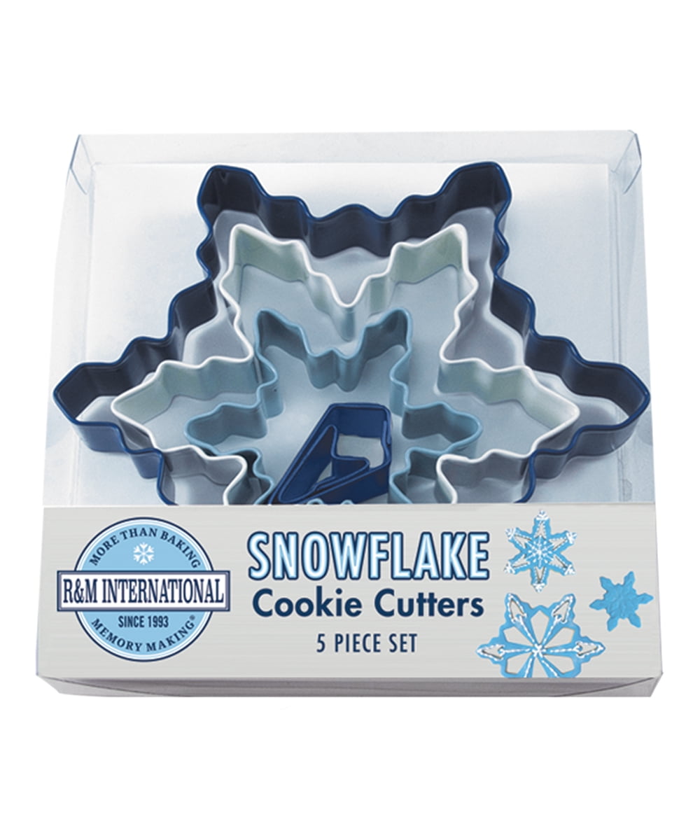 R&M International Color Snowflake 5 Piece Cookie Cutter Set - Walmart.com