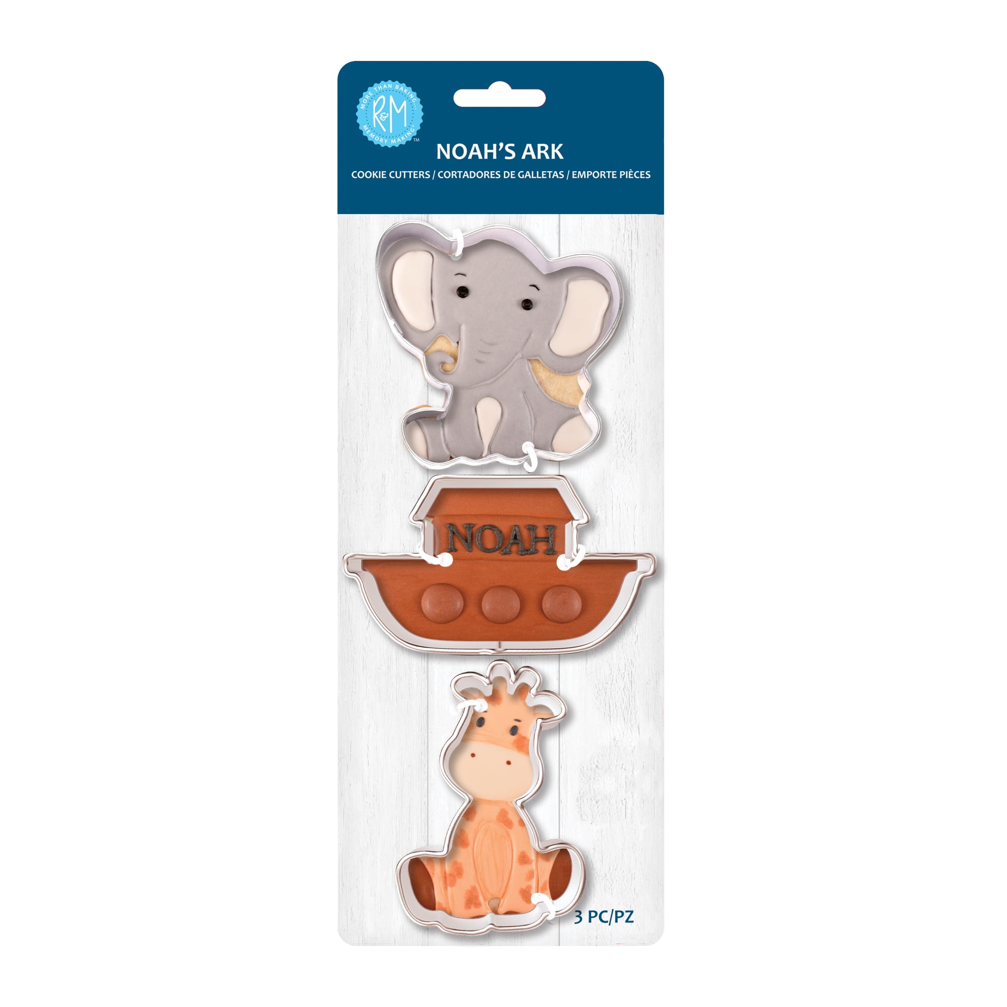 R&M International Noah's Ark 3 Piece Cookie Cutter Set - Walmart.com
